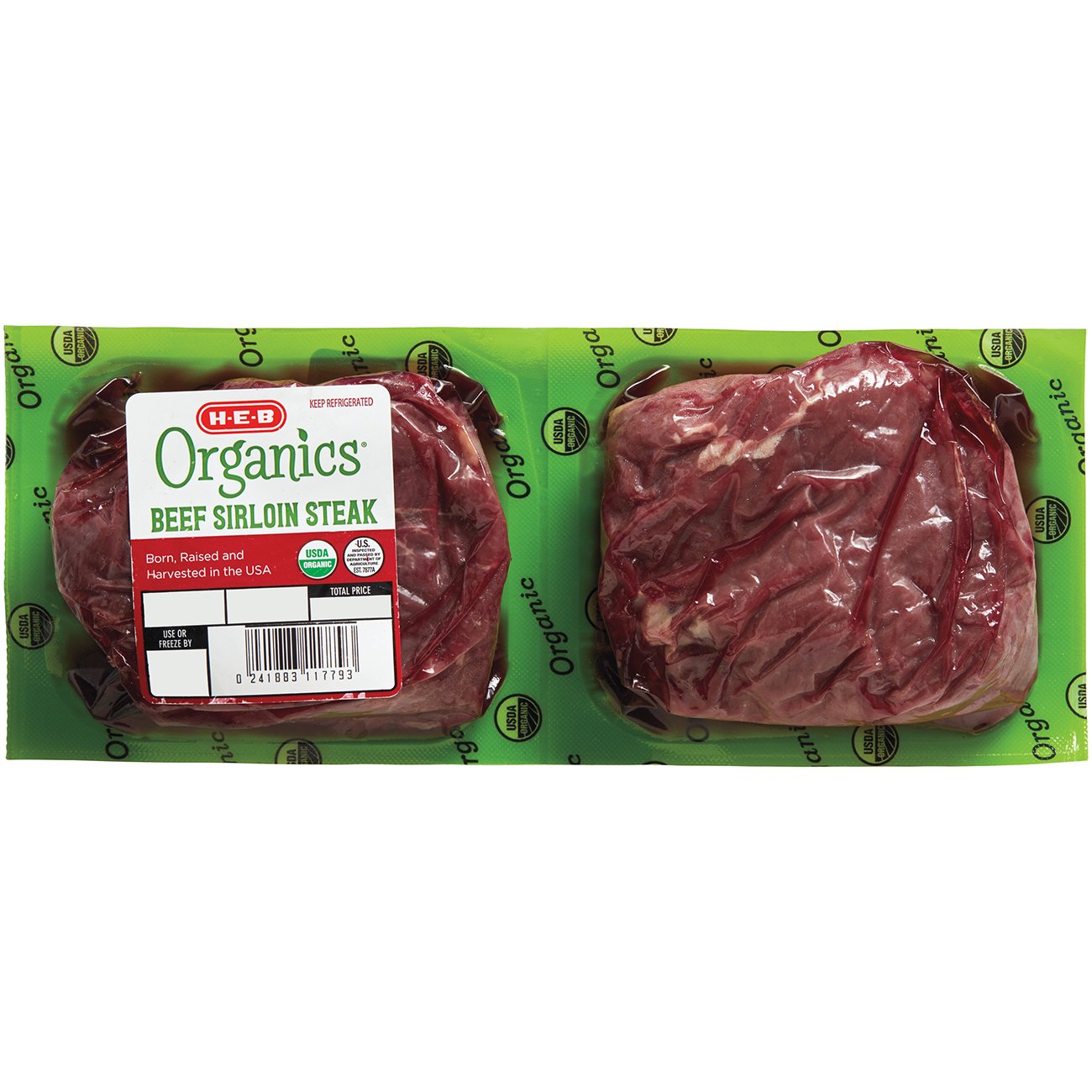 H-E-B Organics Boneless Beef Center Cut Sirloin Steaks - Shop Beef at H-E-B