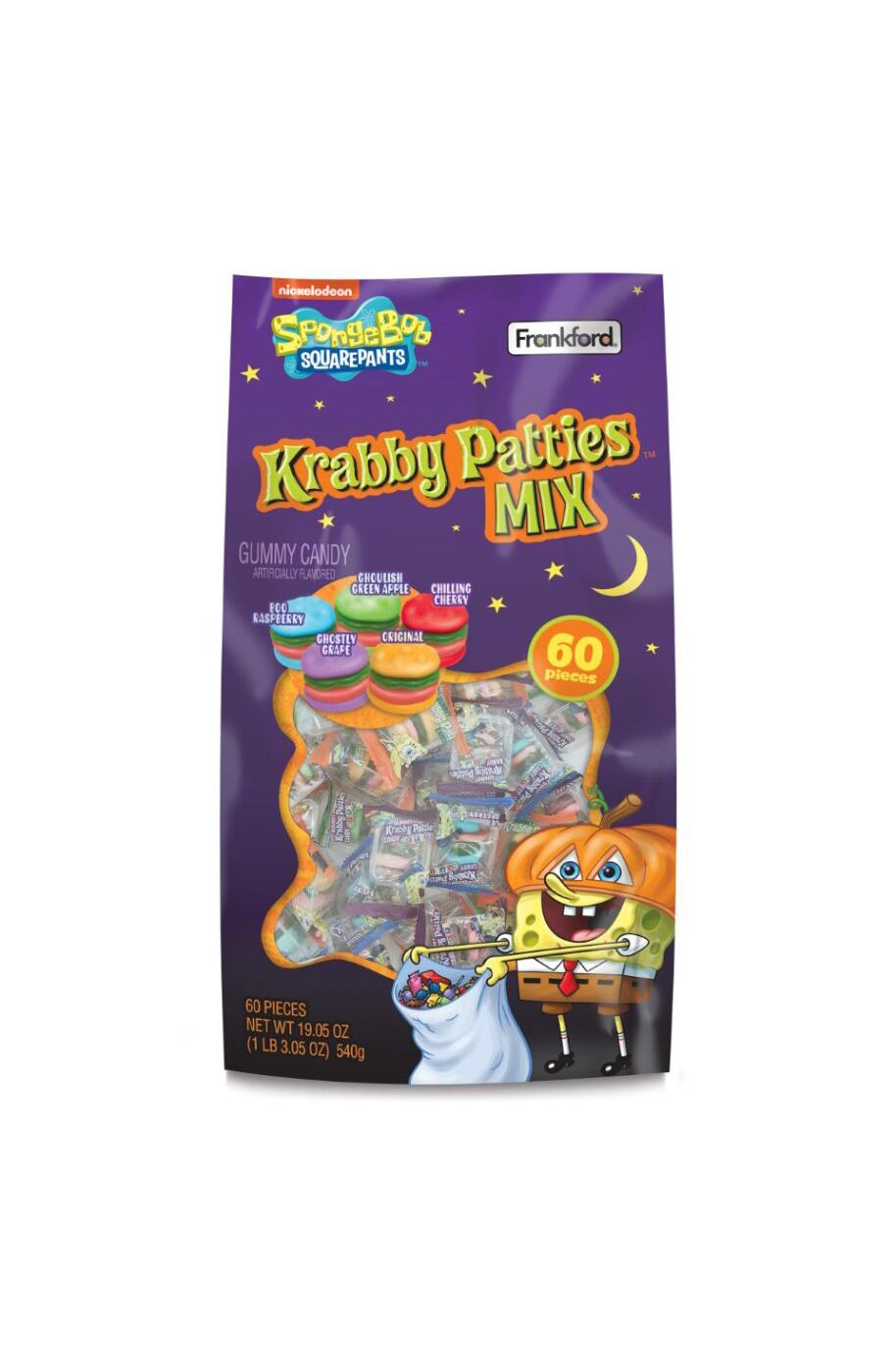 Frankford SpongeBob SquarePants Krabby Patties Mix Halloween Candy ...