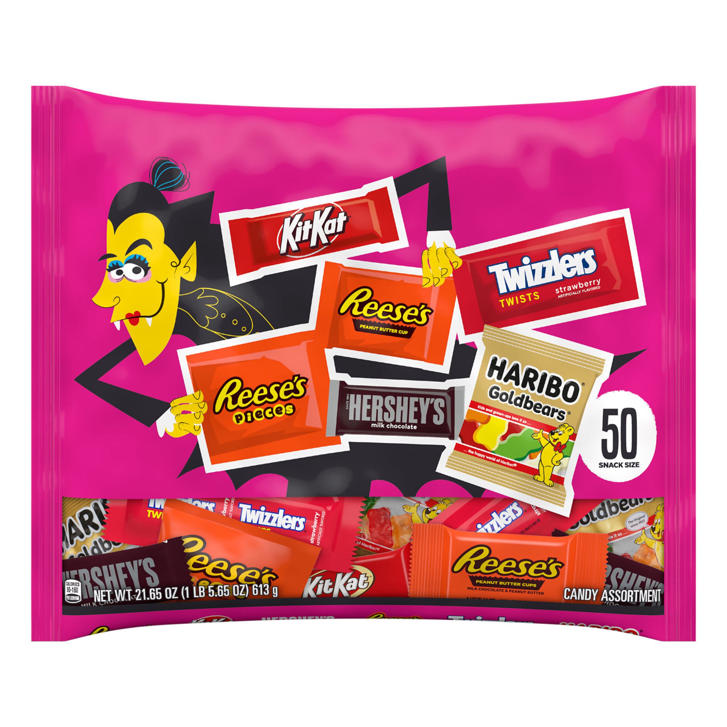Hershey's, Reese's, Kit Kat, Twizzlers, & Haribo Assorted Snack Size ...
