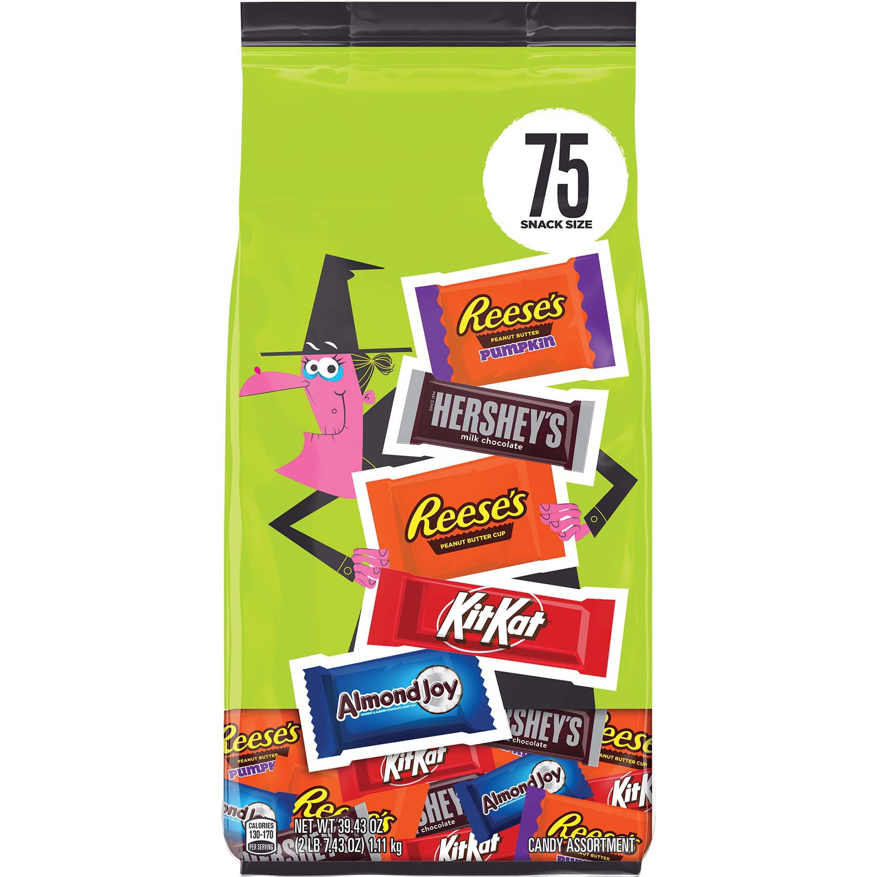Hershey's, Reese's, Kit Kat, & Almond Joy Assorted Snack Size Halloween ...