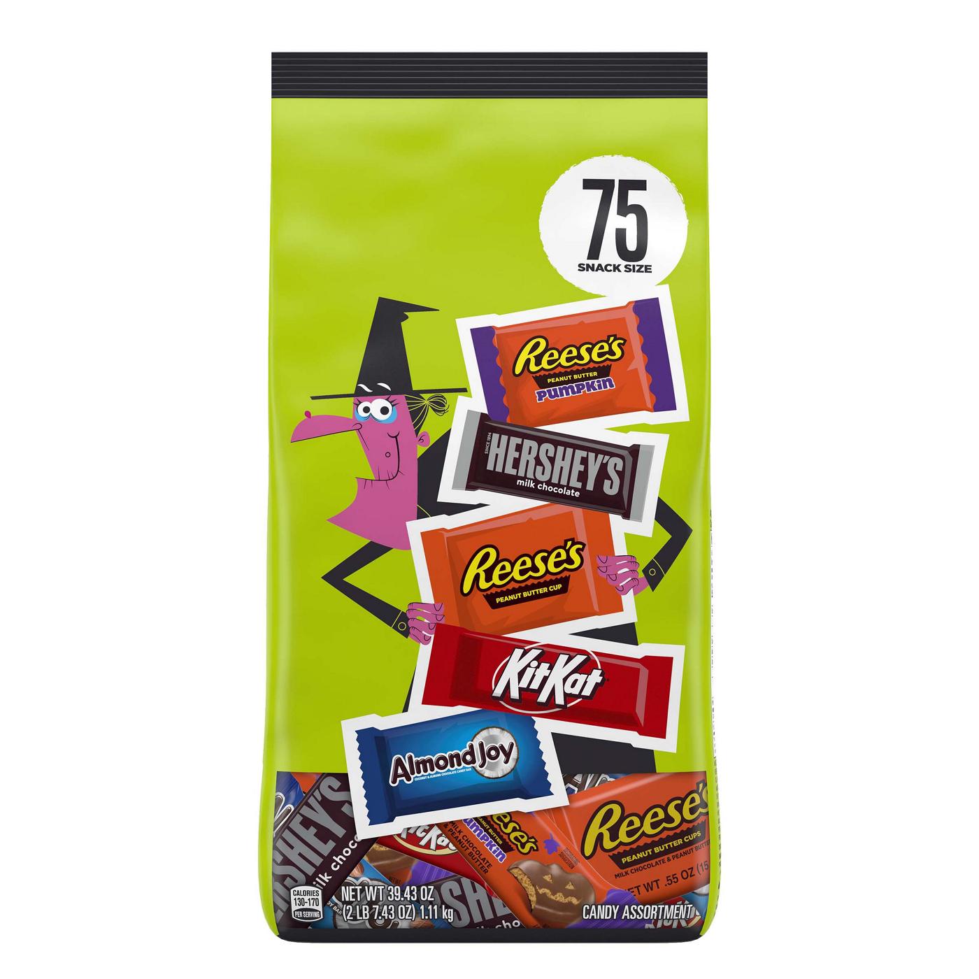 Hershey's, Reese's, Kit Kat, & Almond Joy Assorted Snack Size Halloween ...