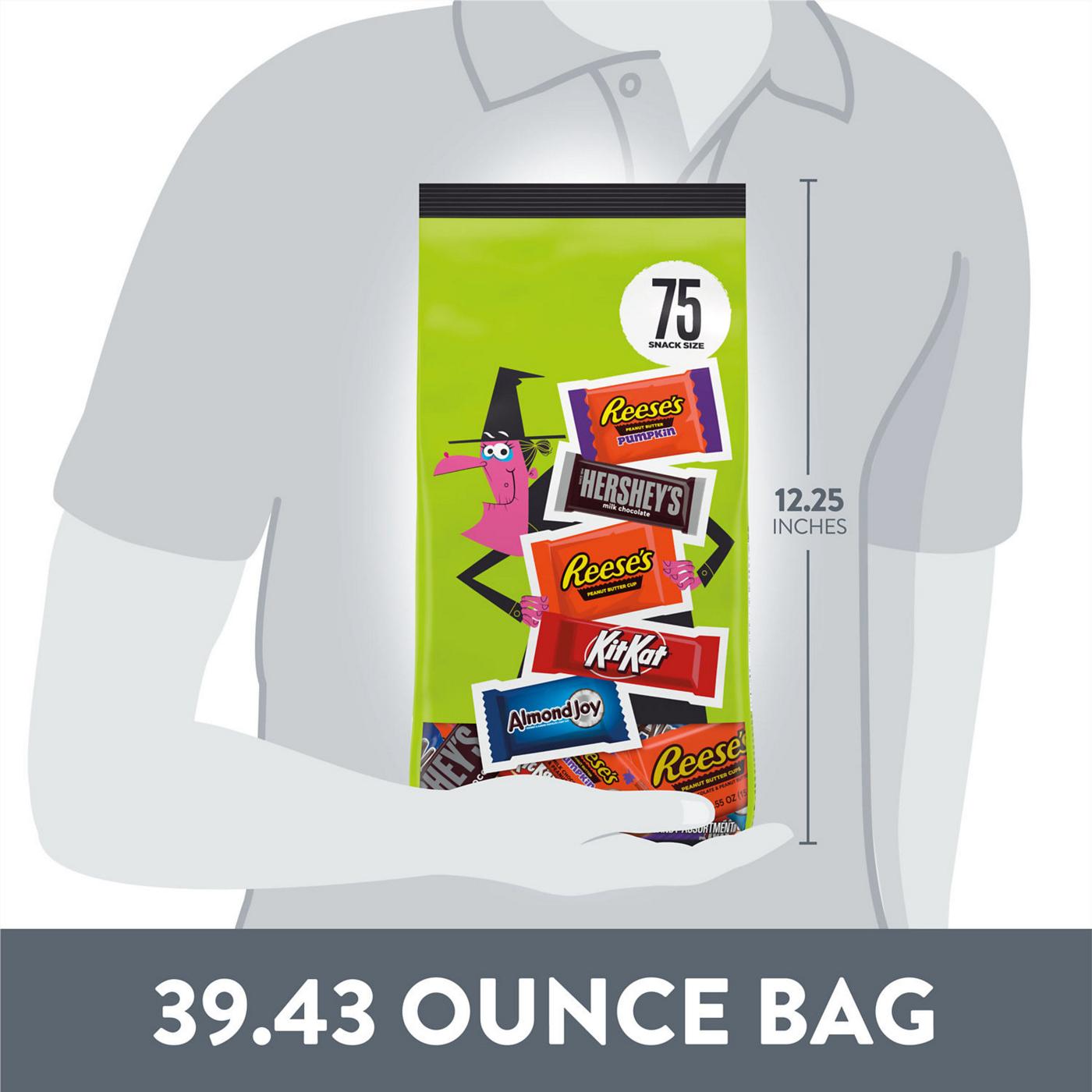 Hershey's, Reese's, Kit Kat, & Almond Joy Assorted Snack Size Halloween ...