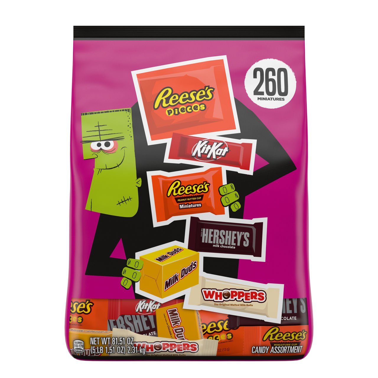 Hershey's, Reese's, Kit Kat, Whoppers, & Milk Duds Assorted Halloween ...