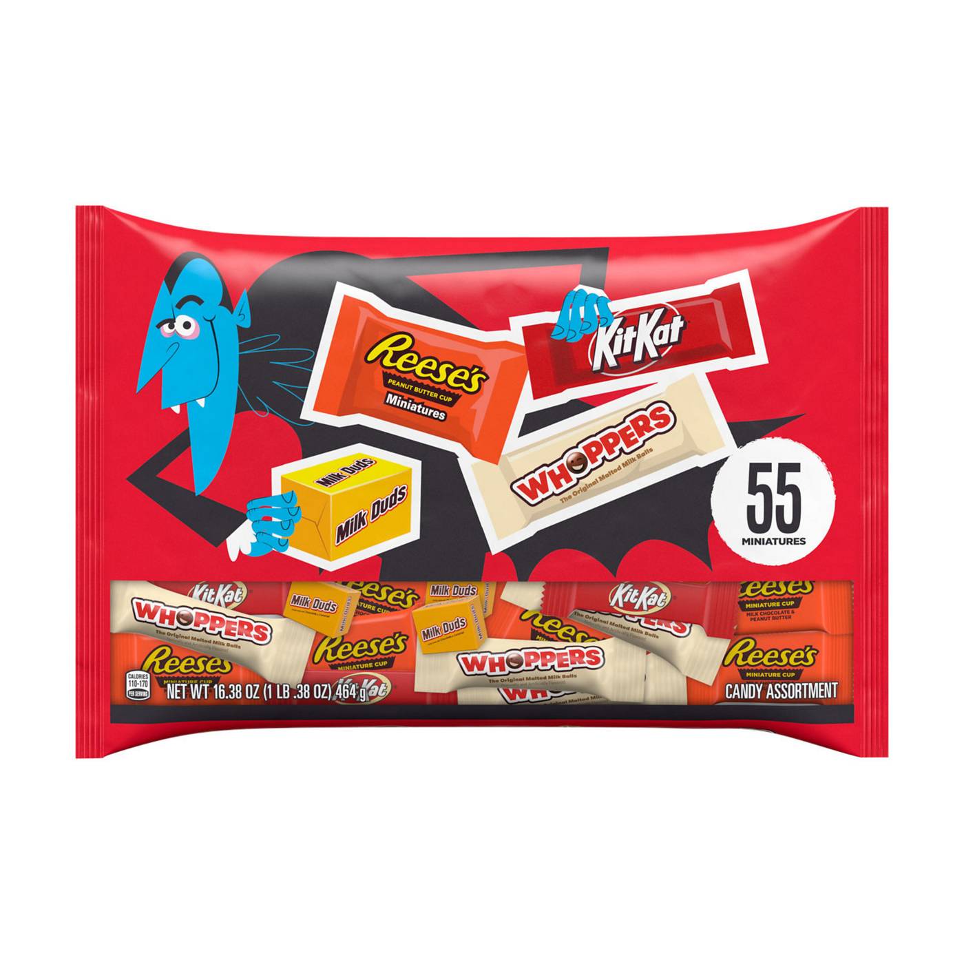 Reese's, Kit Kat, Whoppers & Milk Duds Miniatures Assorted Halloween ...