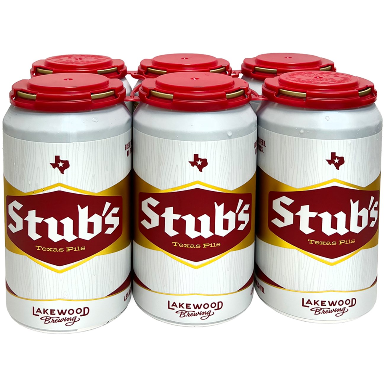 Lakewood Stubs Texas Lager Craft Beer 6 pk Cans - Shop Beer at H-E-B