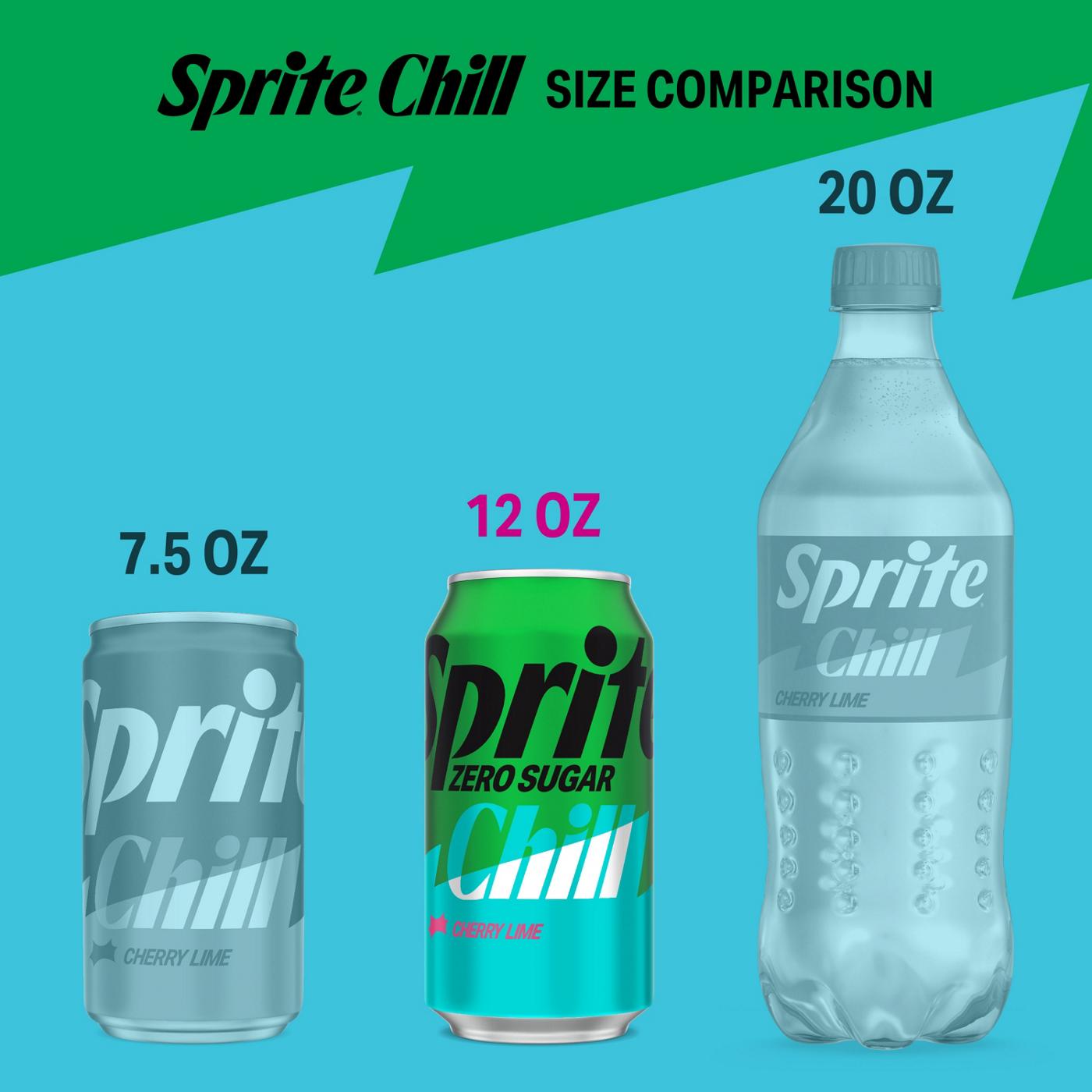 Sprite Chill Zero Cherry Lime, 12 pk Cans - Shop Soda at H-E-B