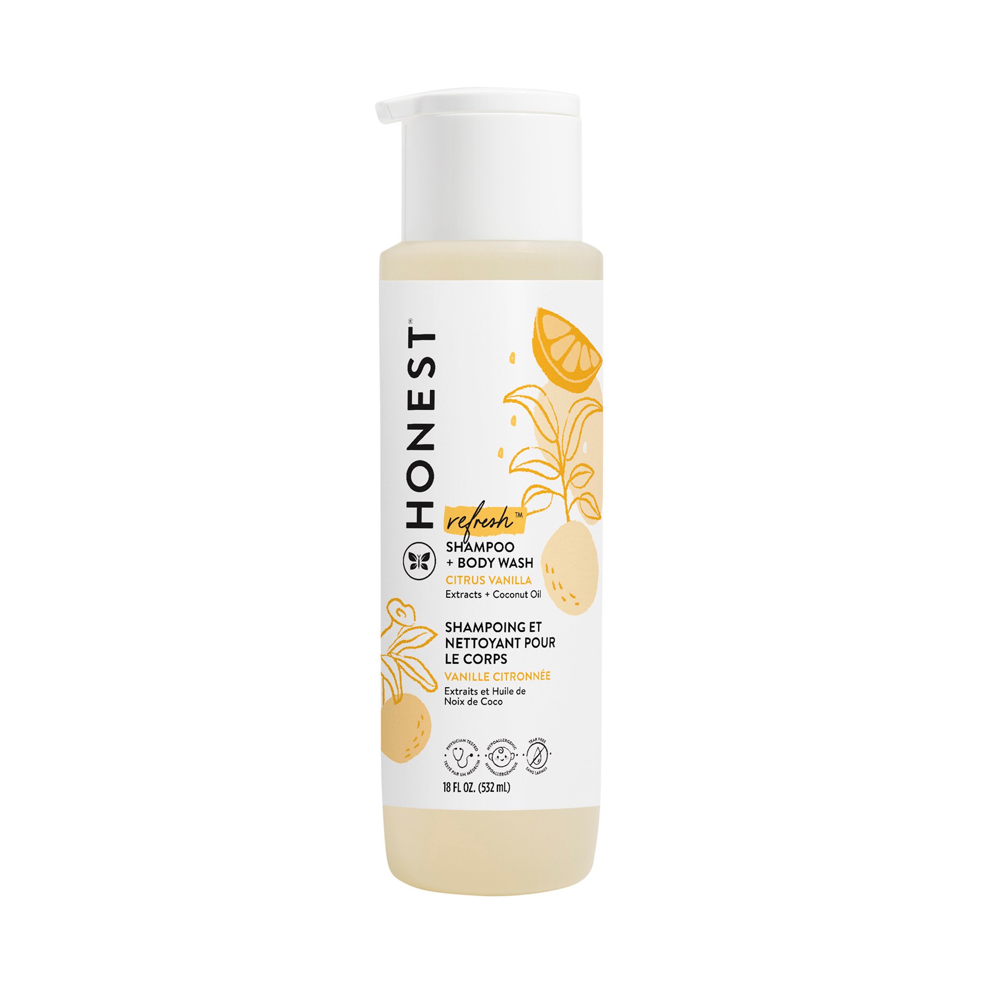 The Honest Company Refresh Shampoo + Body Wash - Citrus Vanilla - Shop ...