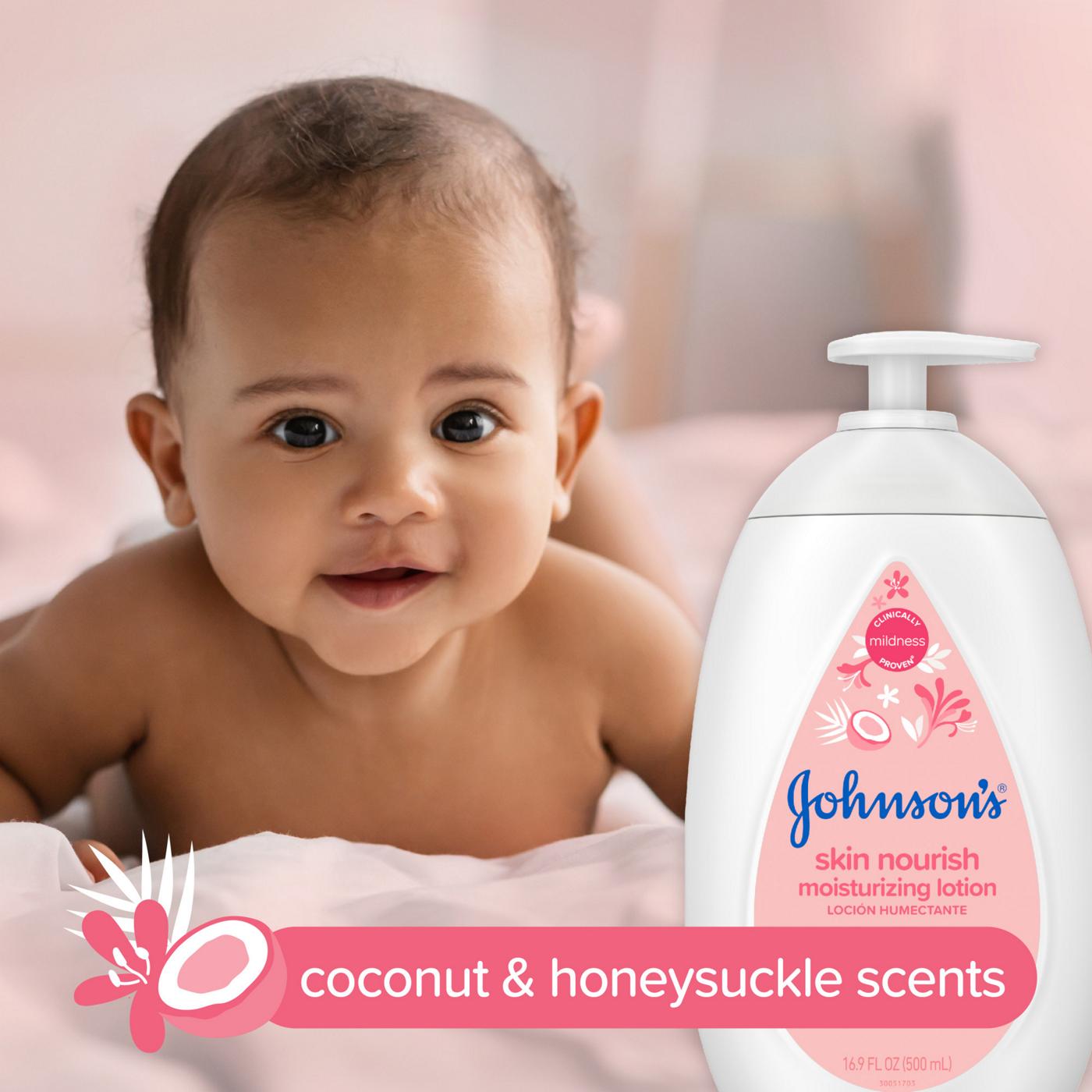Johnson's Baby Skin Nourish Body Lotion - Coconut & Honeysuckle - Shop ...