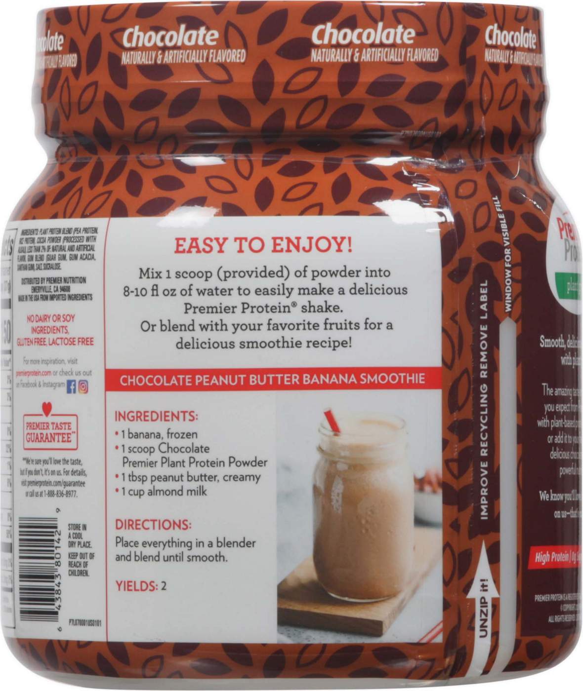 Premier Protein Plant-Based 25g Protein Powder - Chocolate - Shop Diet ...