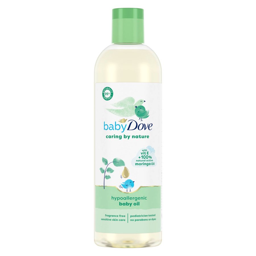 Baby Dove Nurishing Baby Oil with Vitamin E and 100% Natural Moringa ...