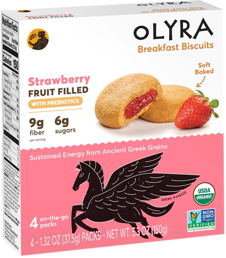 Olyra Strawberry Fruit Filled Breakfast Biscuits 2 Count Packs - Shop ...