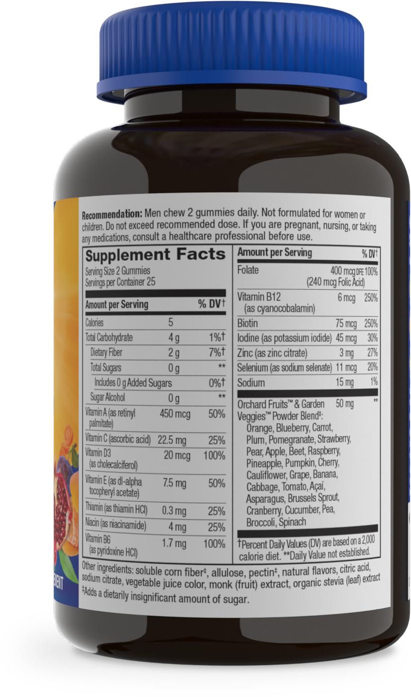 Nature's Way Alive! Zero Sugar Men's Multivitamin Gummies - Peach ...