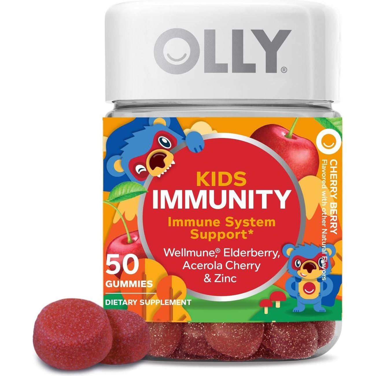 OLLY Kids Elderberry Immunity Gummies - Cherry Berry - Shop Vitamins A ...
