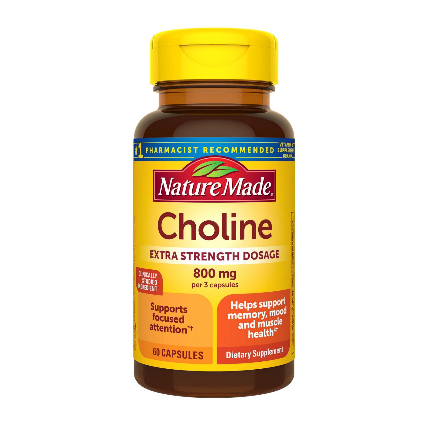 Nature Made Choline Extra Strength Dosage Capsules - Shop Diet ...