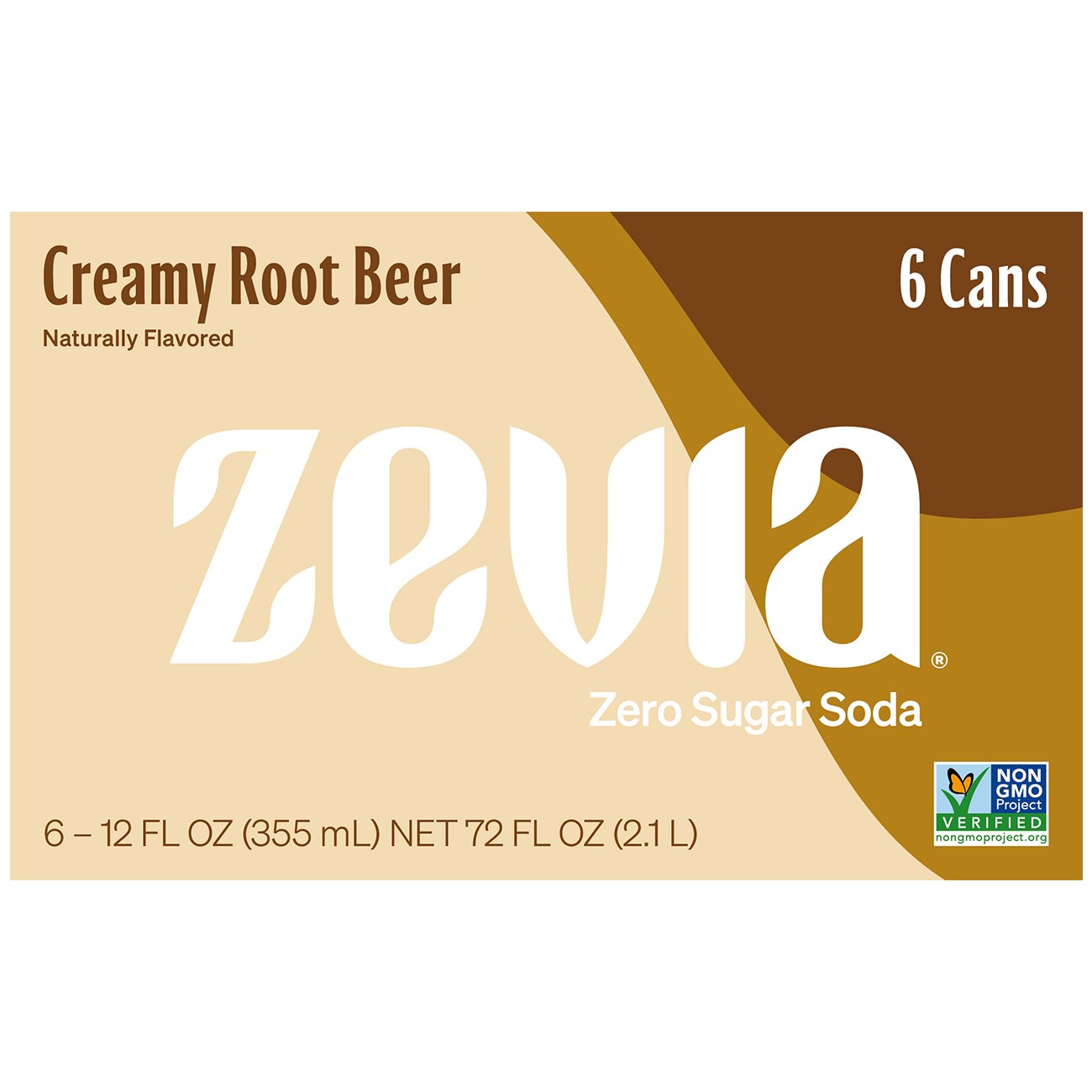Zevia Creamy Root Beer 6 pk Cans - Shop Soda at H-E-B