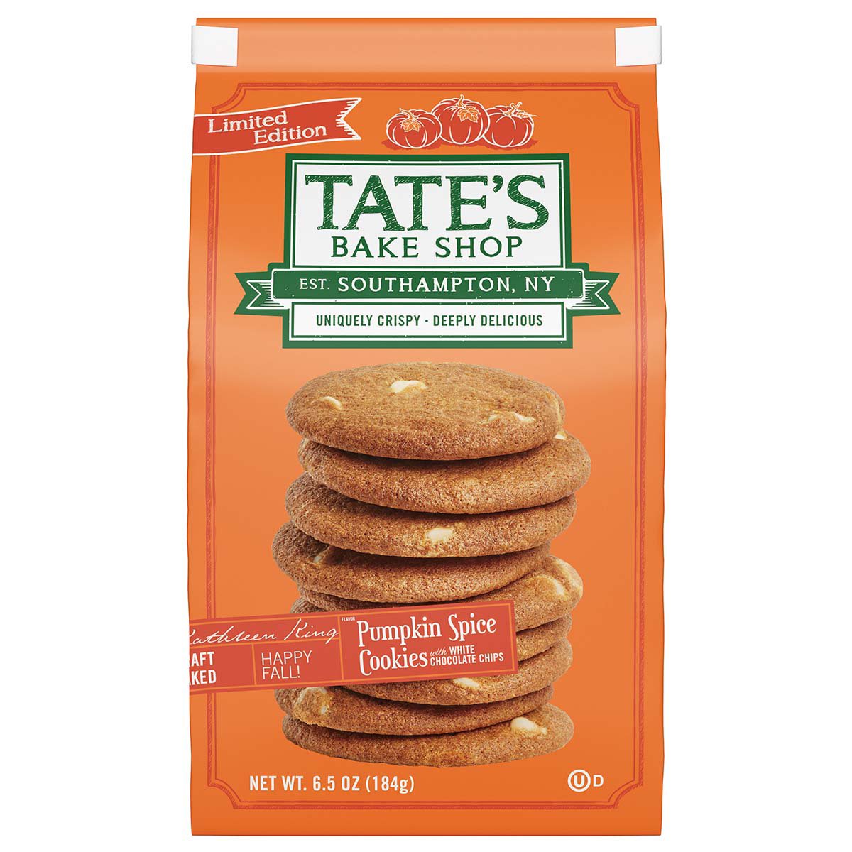 Tate's Bake Shop Limited Edition Pumpkin Spice Cookies - Shop Cookies ...