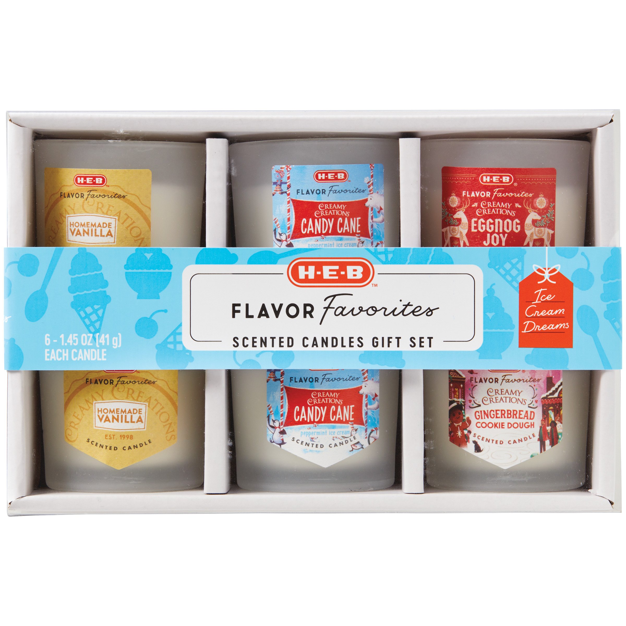 H-E-B Flavor Favorites Mini Creamy Creations Scented Candles Gift Set ...