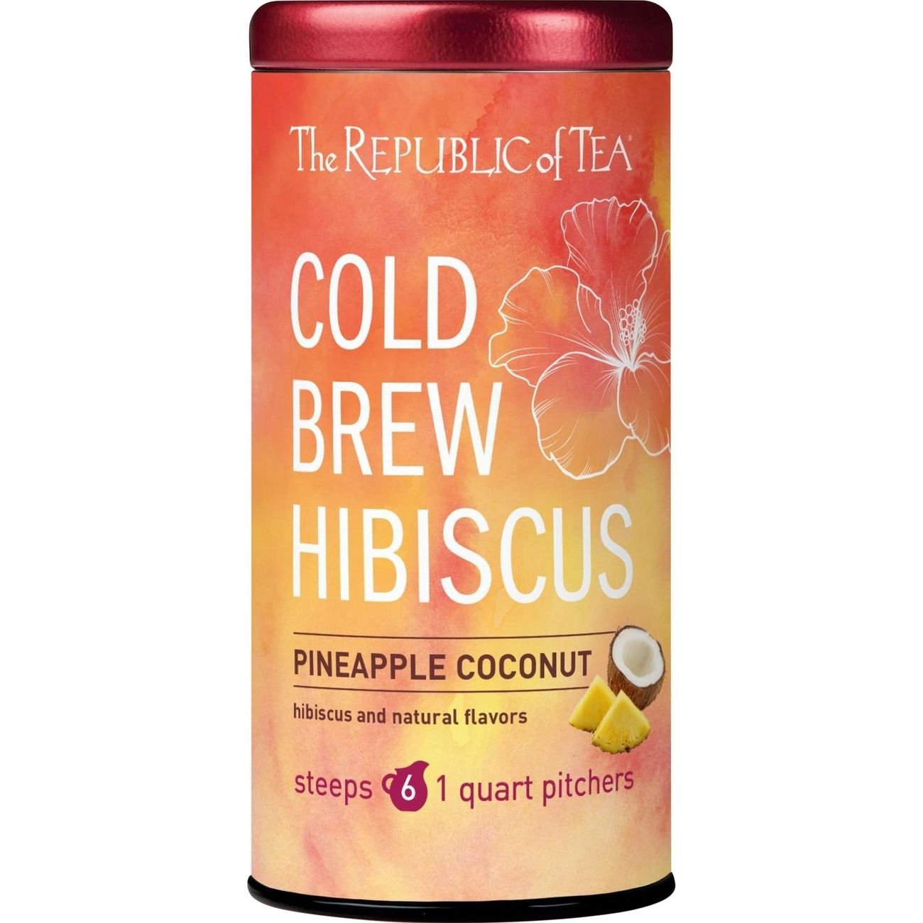 The Republic of Tea Pineapple Coconut Hibiscus Cold Brew - Shop Tea at ...