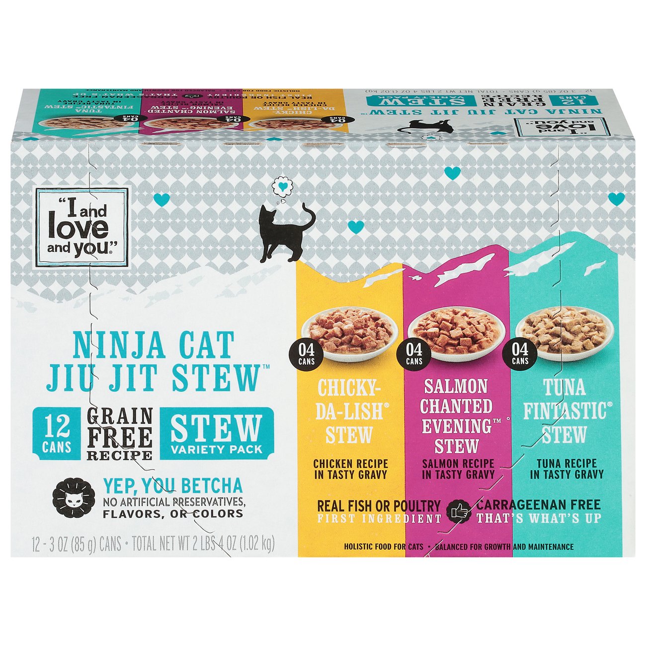 I and Love and You Grain Free Cat Jui Jit Stew Wet Cat Food Variety ...