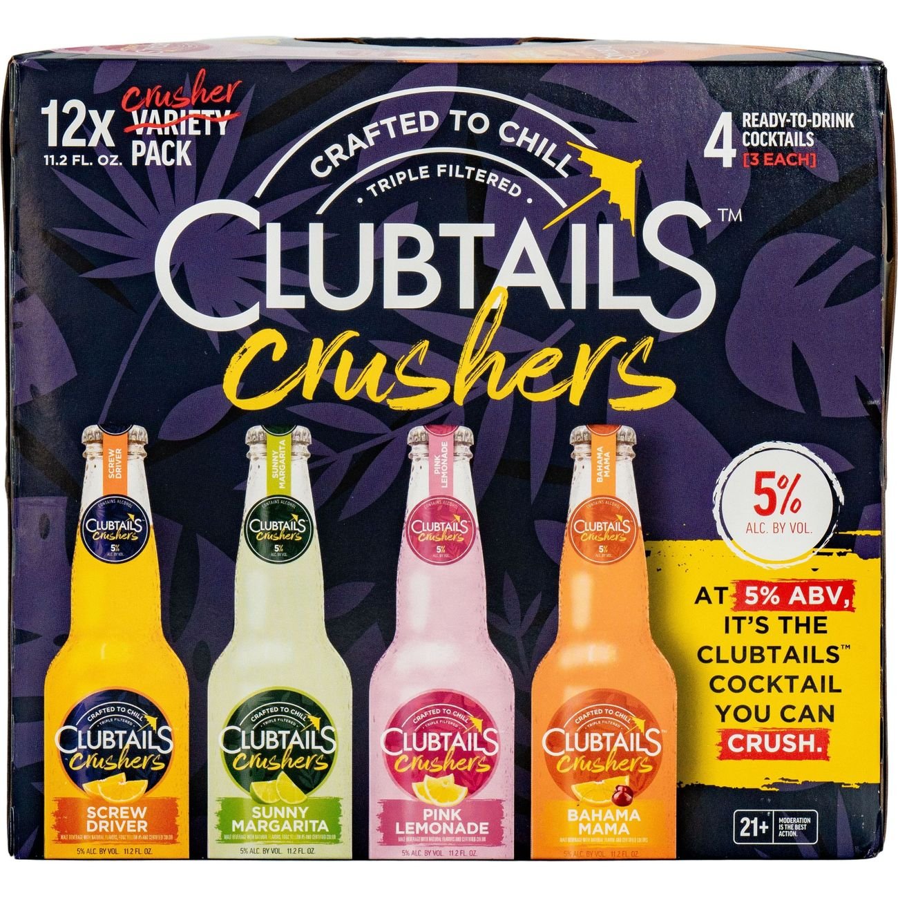 Clubtails Crushers Variety Pack 12 pk Bottles - Shop Malt beverages ...