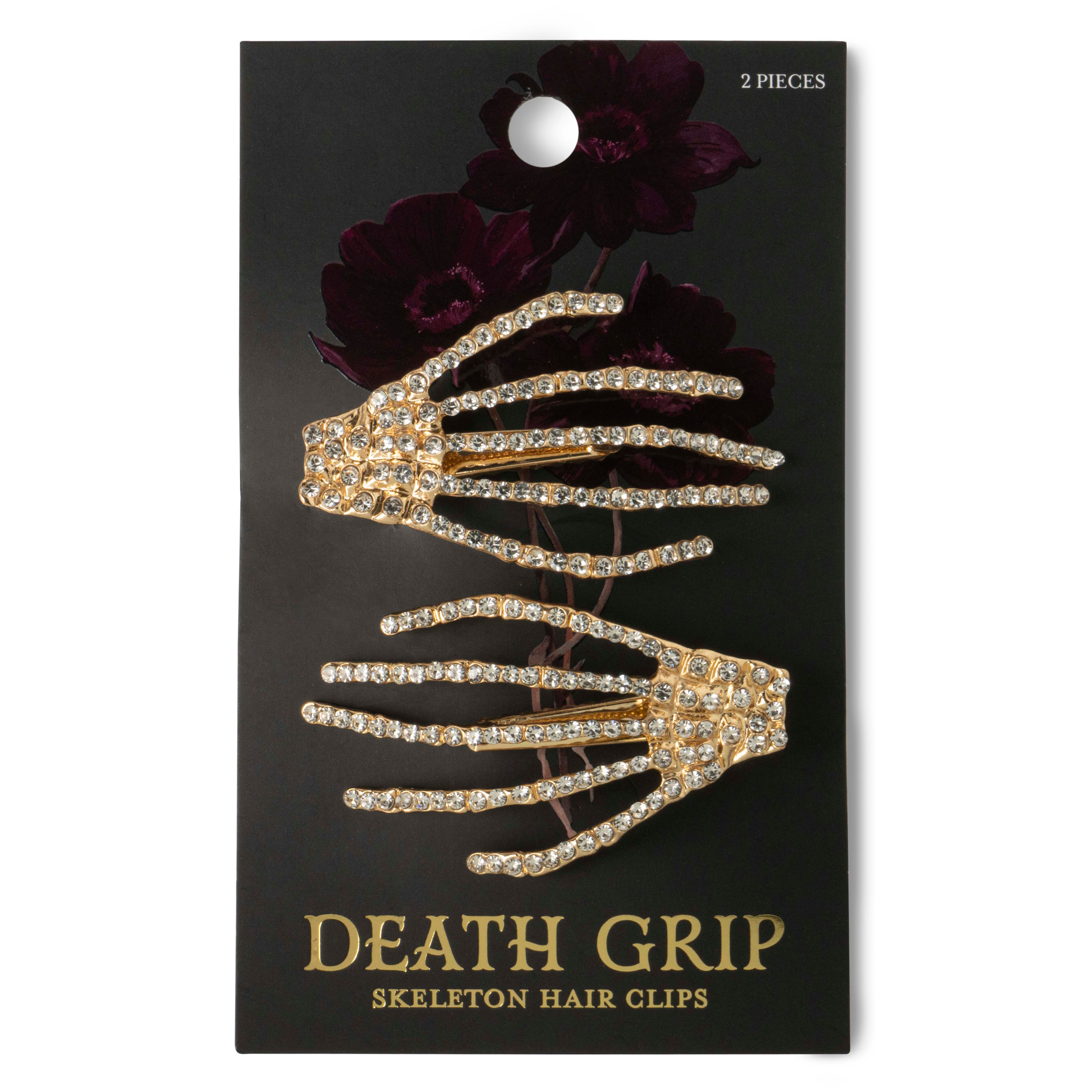 Death Grip Skeleton Hand Hair Clips - Assorted - Shop Hair accessories ...