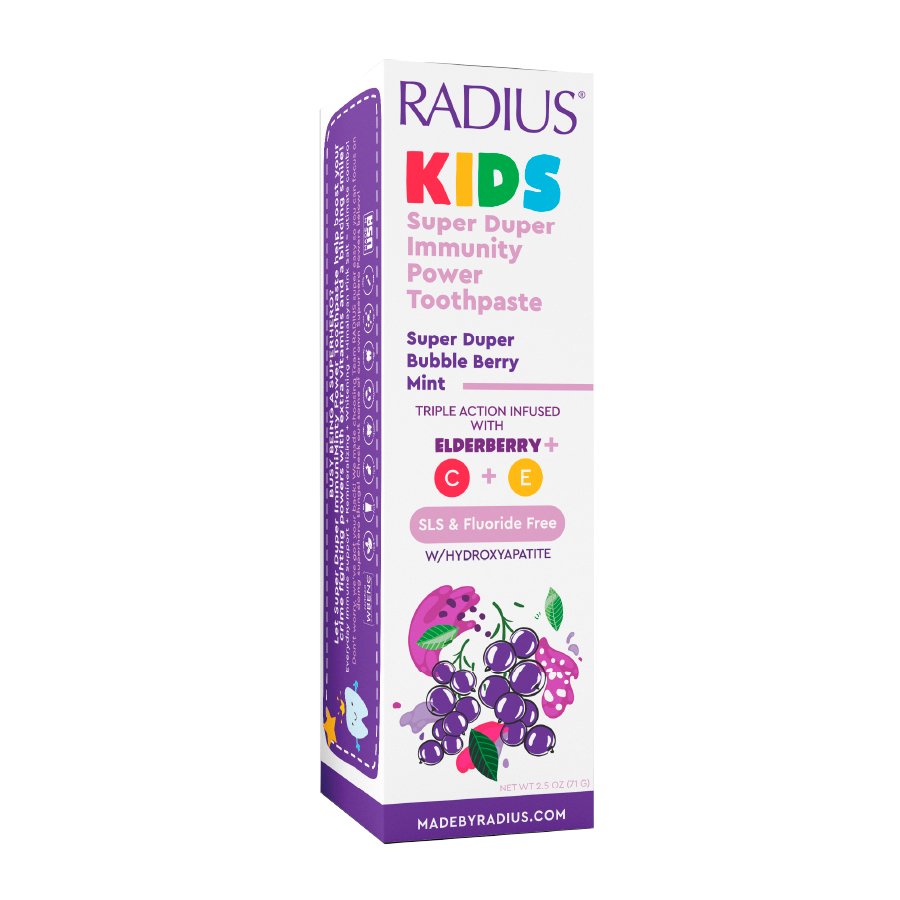Radius Kids Immunity Power Toothpaste - Super Duper Bubble Berry Mint ...