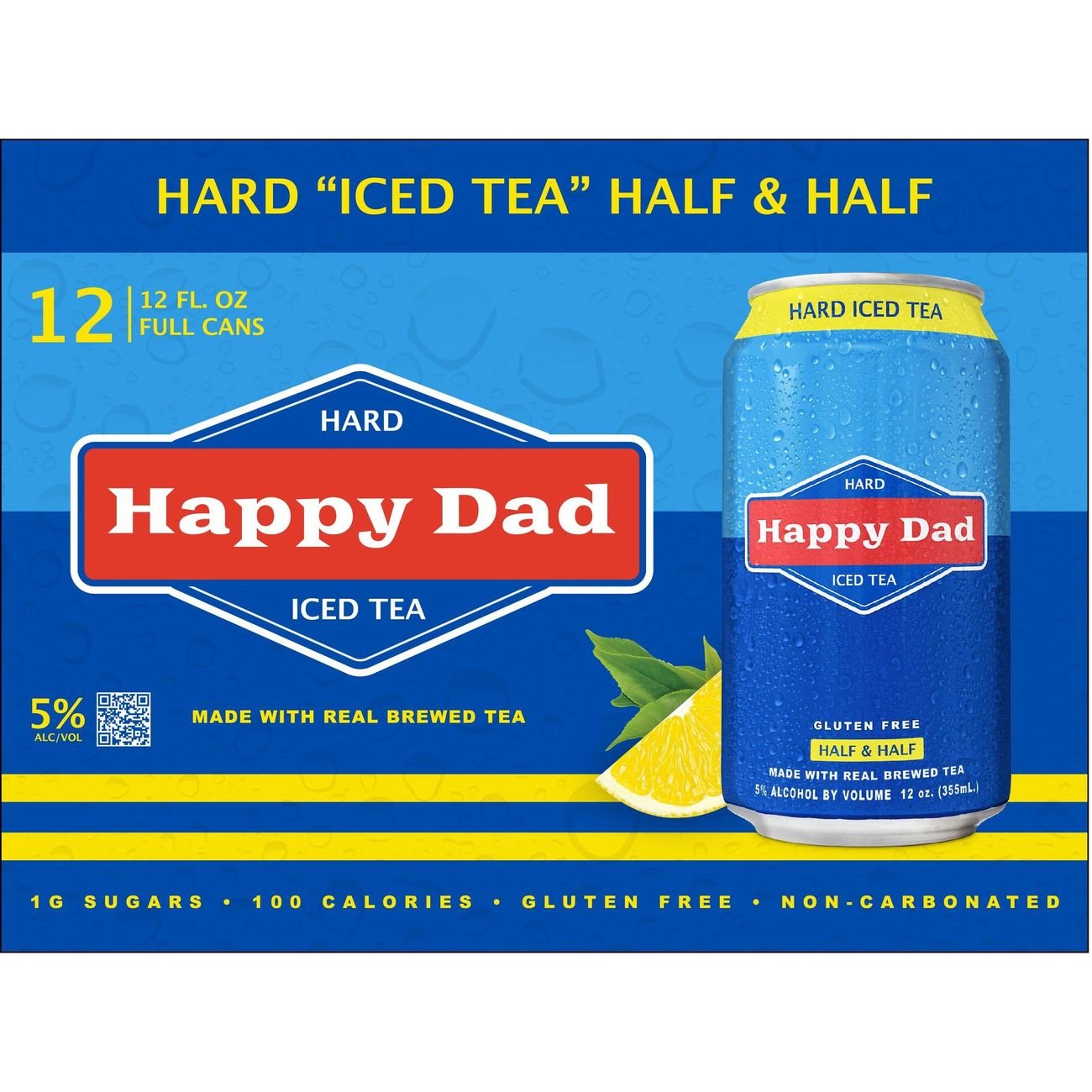 Happy Dad Half & Half Hard Iced Tea Lemonade 12 pk Cans - Shop Malt ...