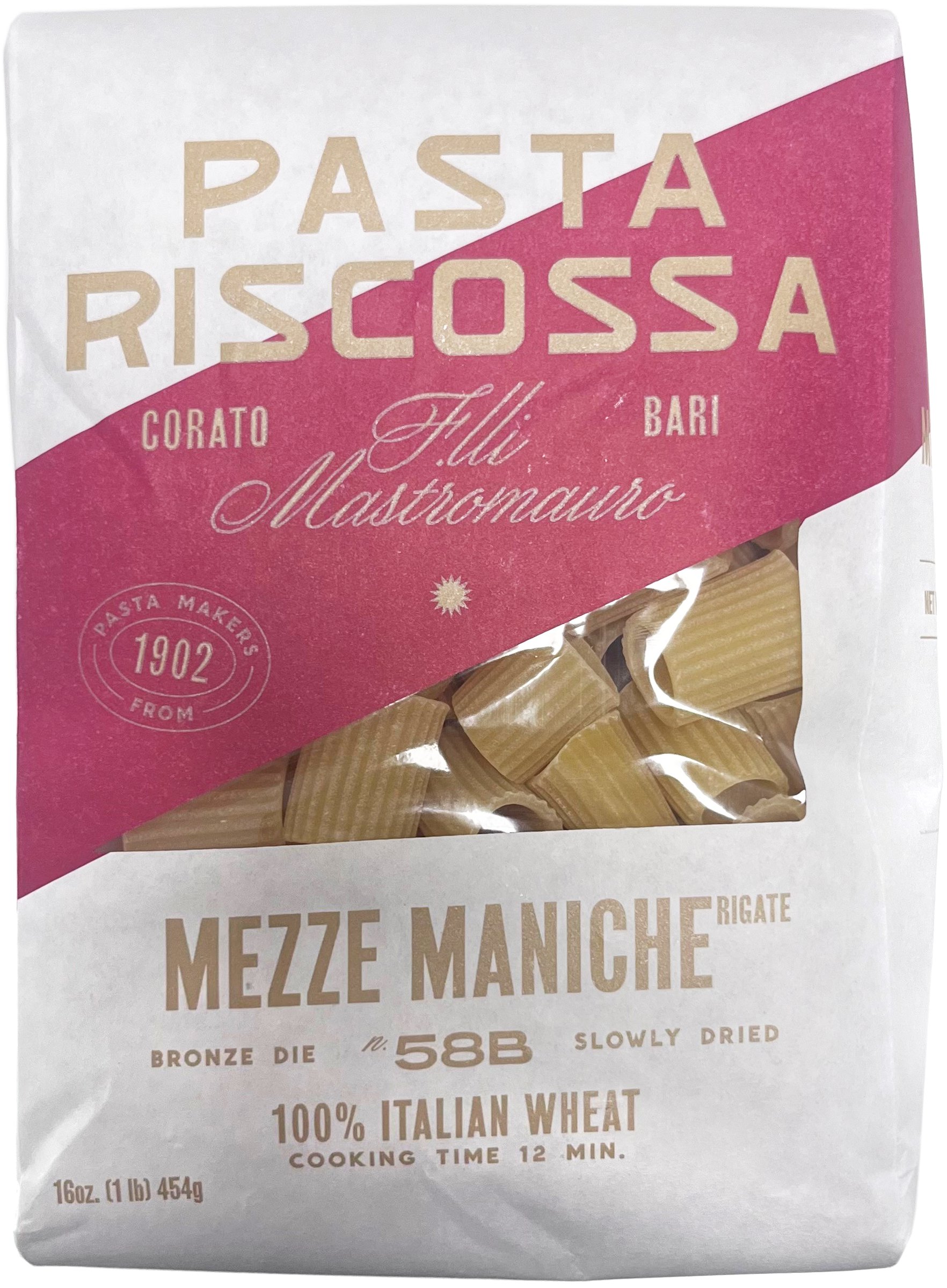 Pasta Riscossa Mezze Maniche Rigate, 16 oz | Central Market - Really ...