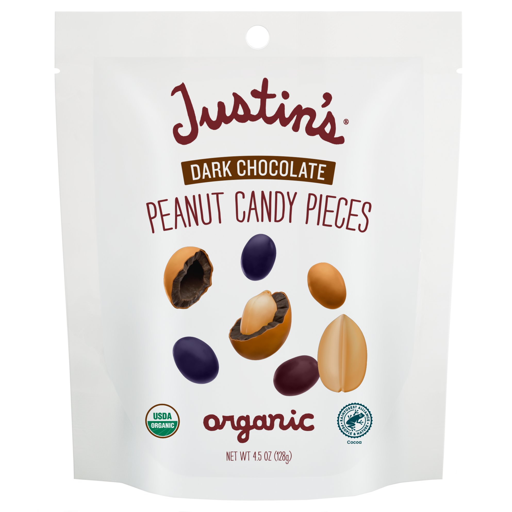 Justin's Dark Chocolate Peanut Candy Pieces - Shop Candy at H-E-B