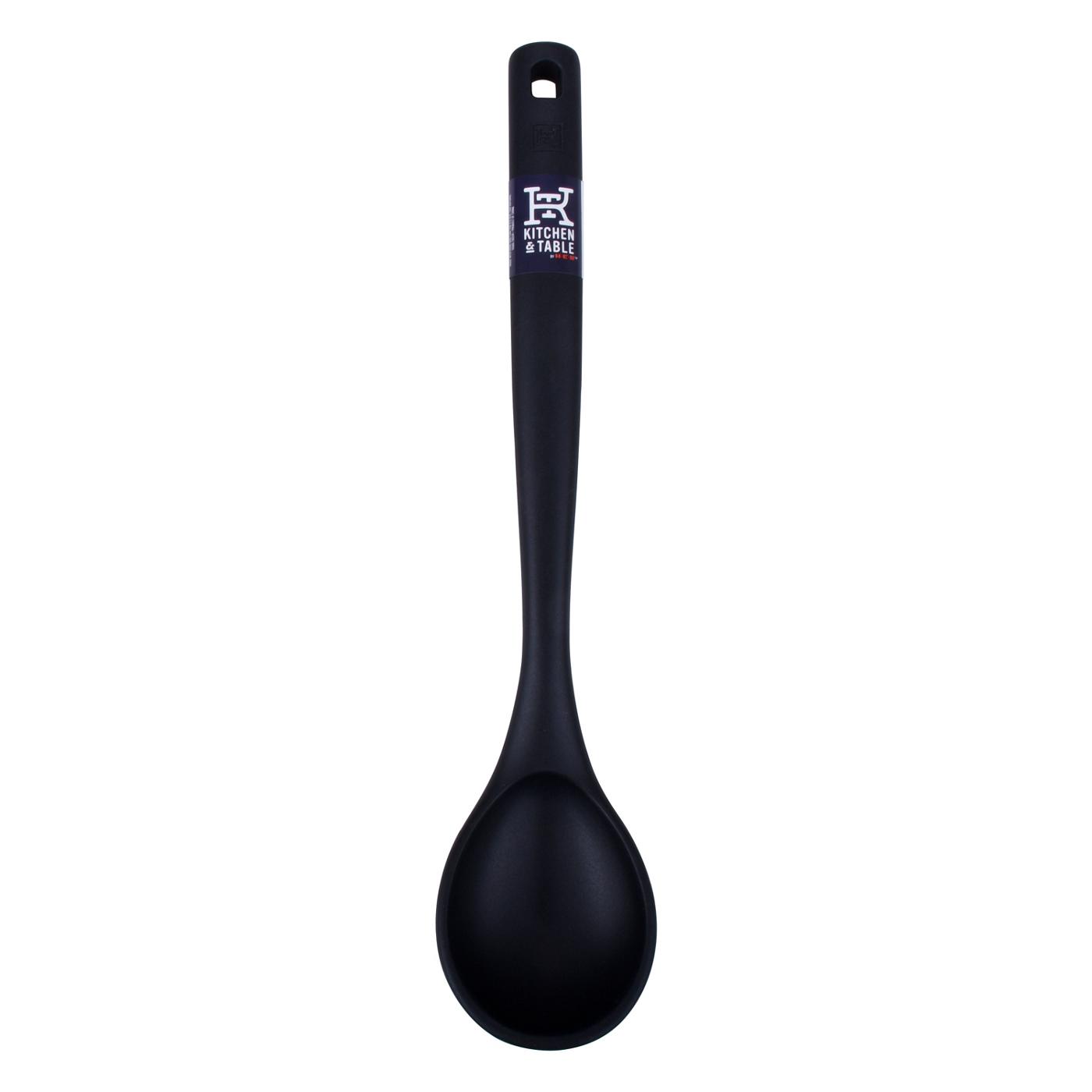 Kitchen & Table by H-E-B Silicone Solid Spoon - Shop Utensils & gadgets ...