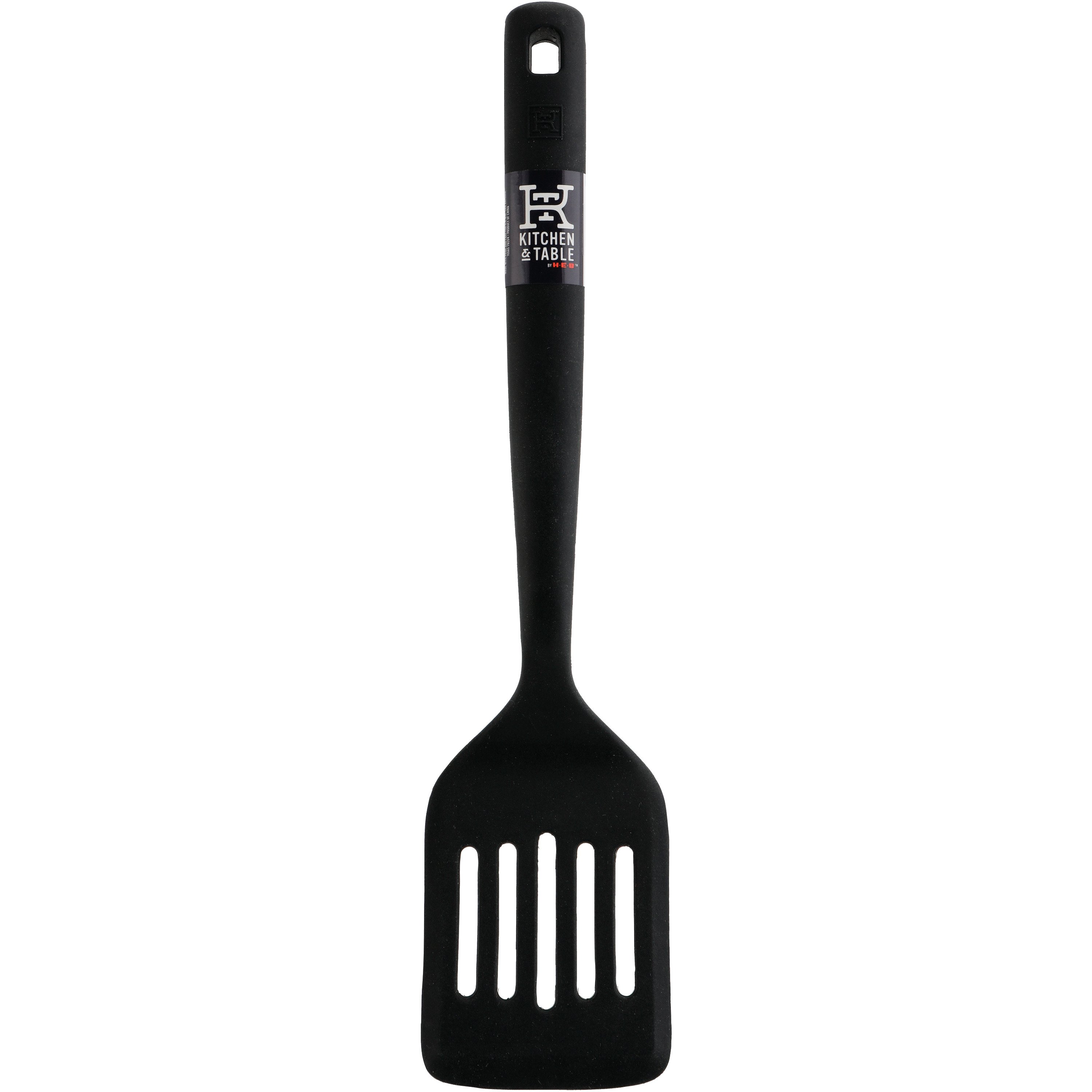 Kitchen & Table by H-E-B Silicone Slotted Turner - Shop Utensils ...
