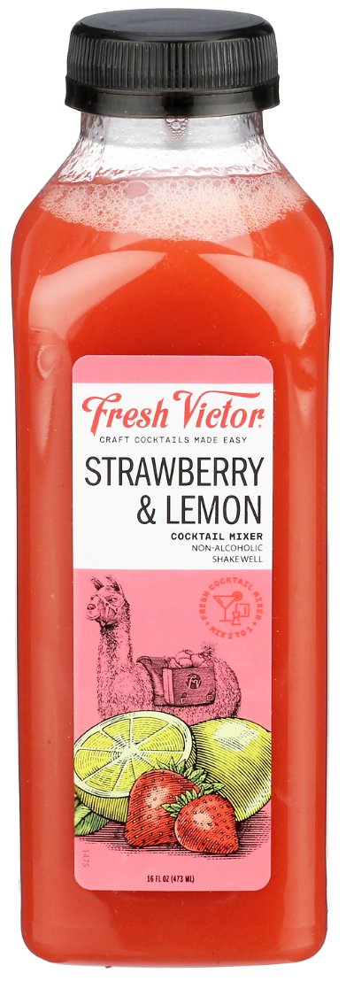 Fresh Victor Strawberry & Lemon Cocktail Mixer, 16 oz | Central Market ...