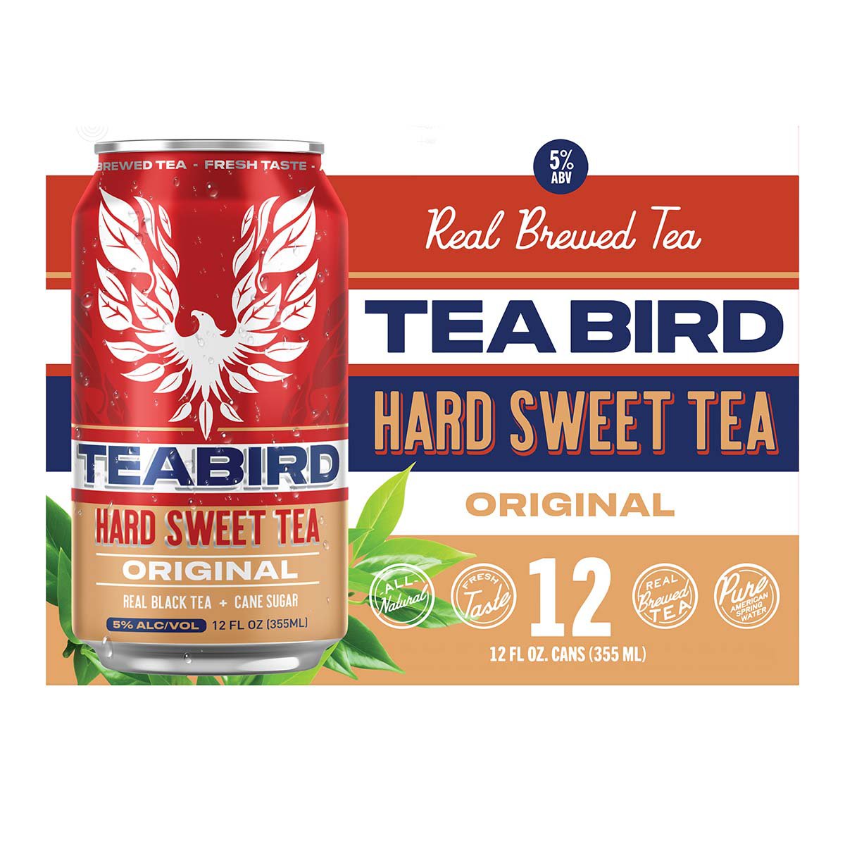 Tea Bird Hard Sweet Tea 12 pk Cans Original - Shop Malt beverages ...