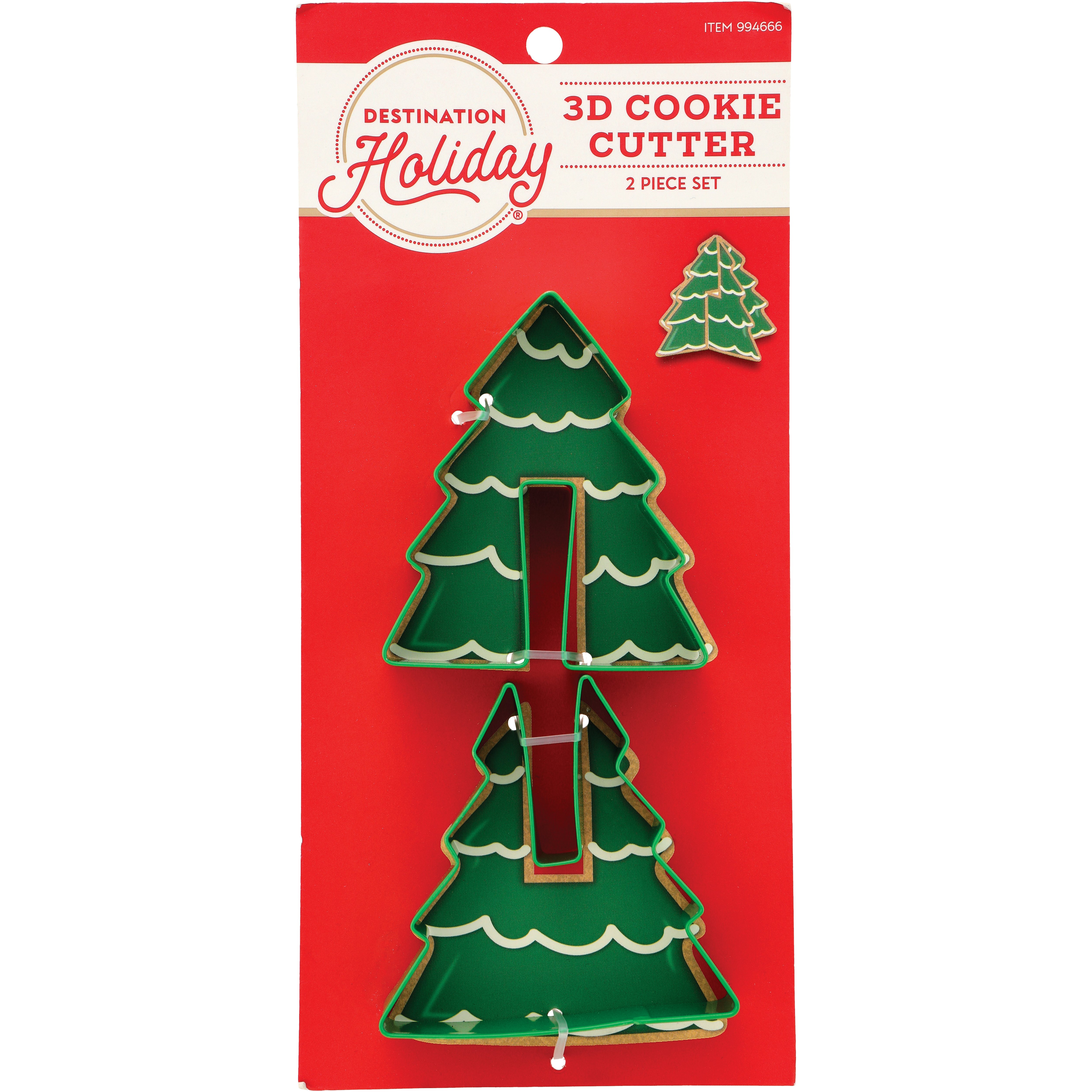 Destination Holiday Christmas Tree 3D Cookie Cutter Set - Shop Baking ...