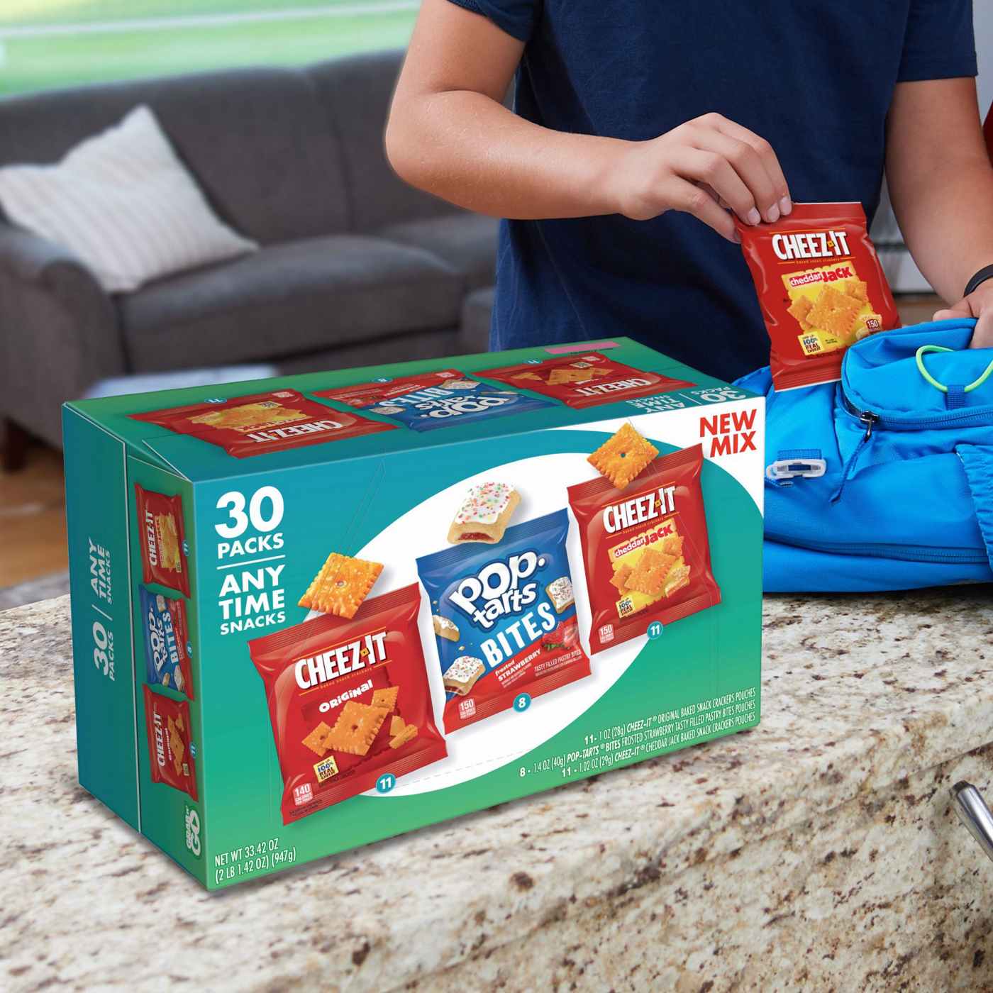 Kellogg's Variety Pack Snacks, 33.42 oz - Shop Crackers & breadsticks ...