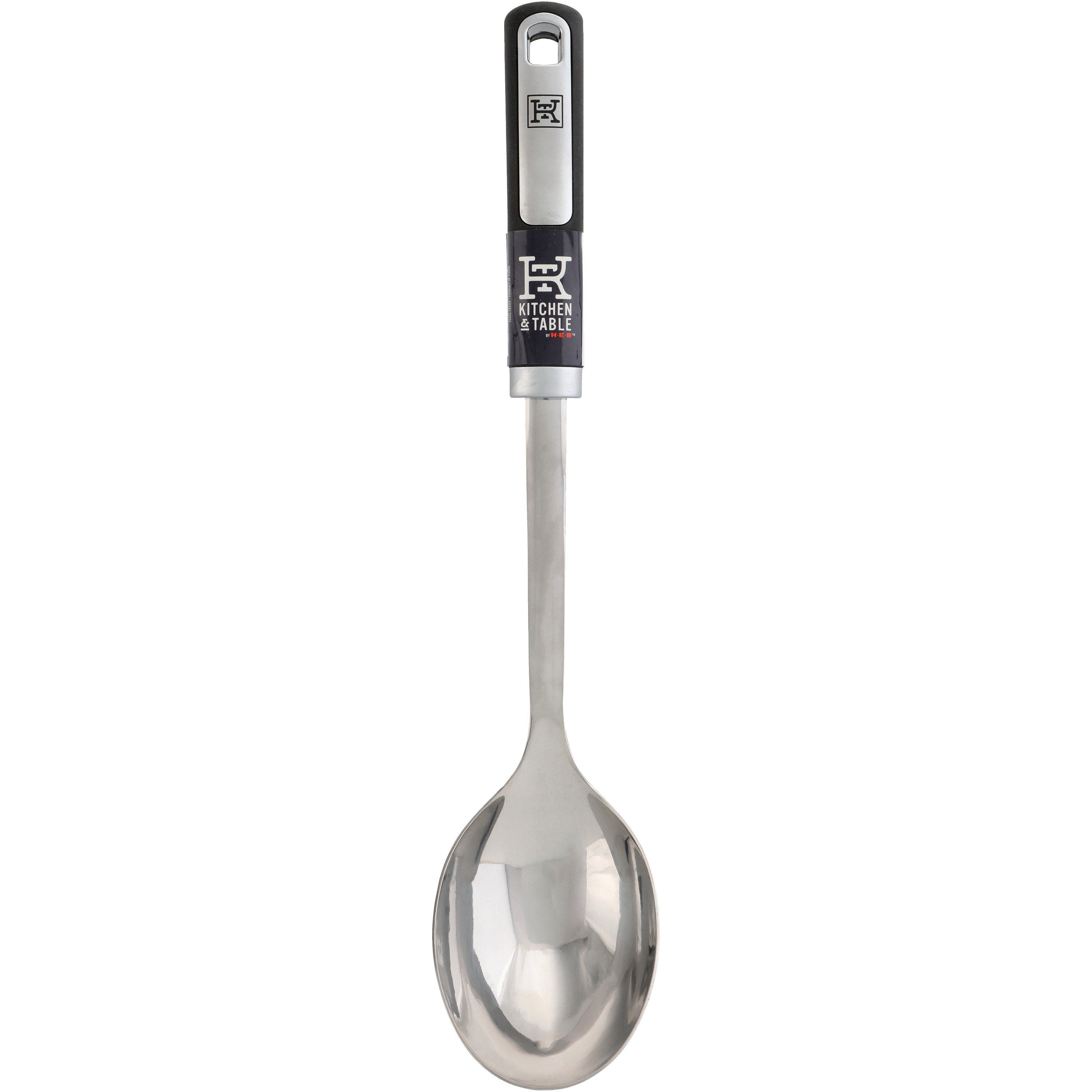 Kitchen & Table by H-E-B Stainless Steel Solid Spoon - Shop Utensils ...