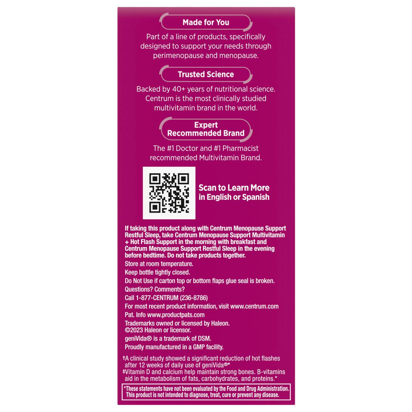 Centrum Menopause Support Complete Multivitamin Tablets - Shop Multivitamins at H-E-B