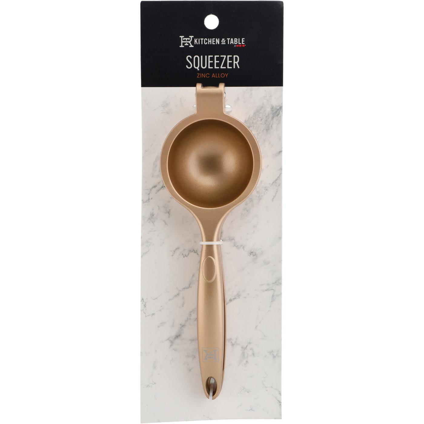 Kitchen & Table by H-E-B Squeezer - Gold - Shop Utensils & gadgets at H-E-B