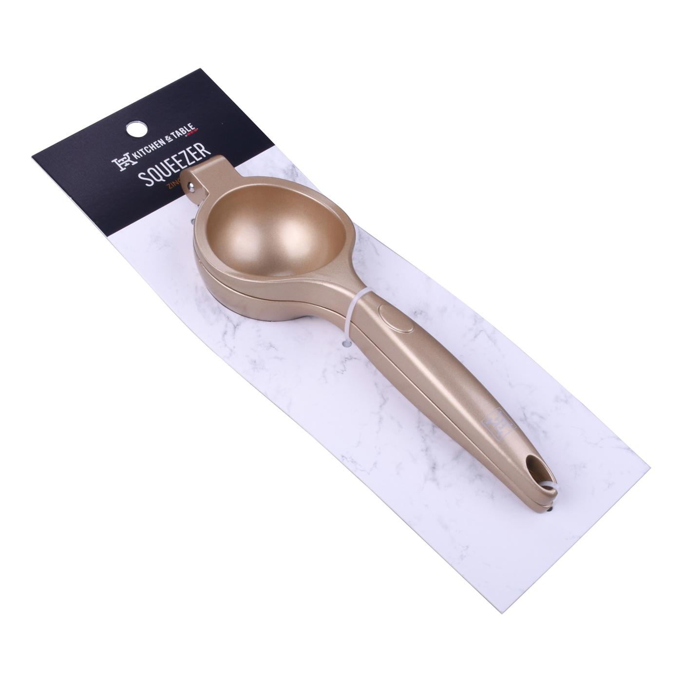 Kitchen & Table by H-E-B Squeezer - Gold - Shop Utensils & gadgets at H-E-B