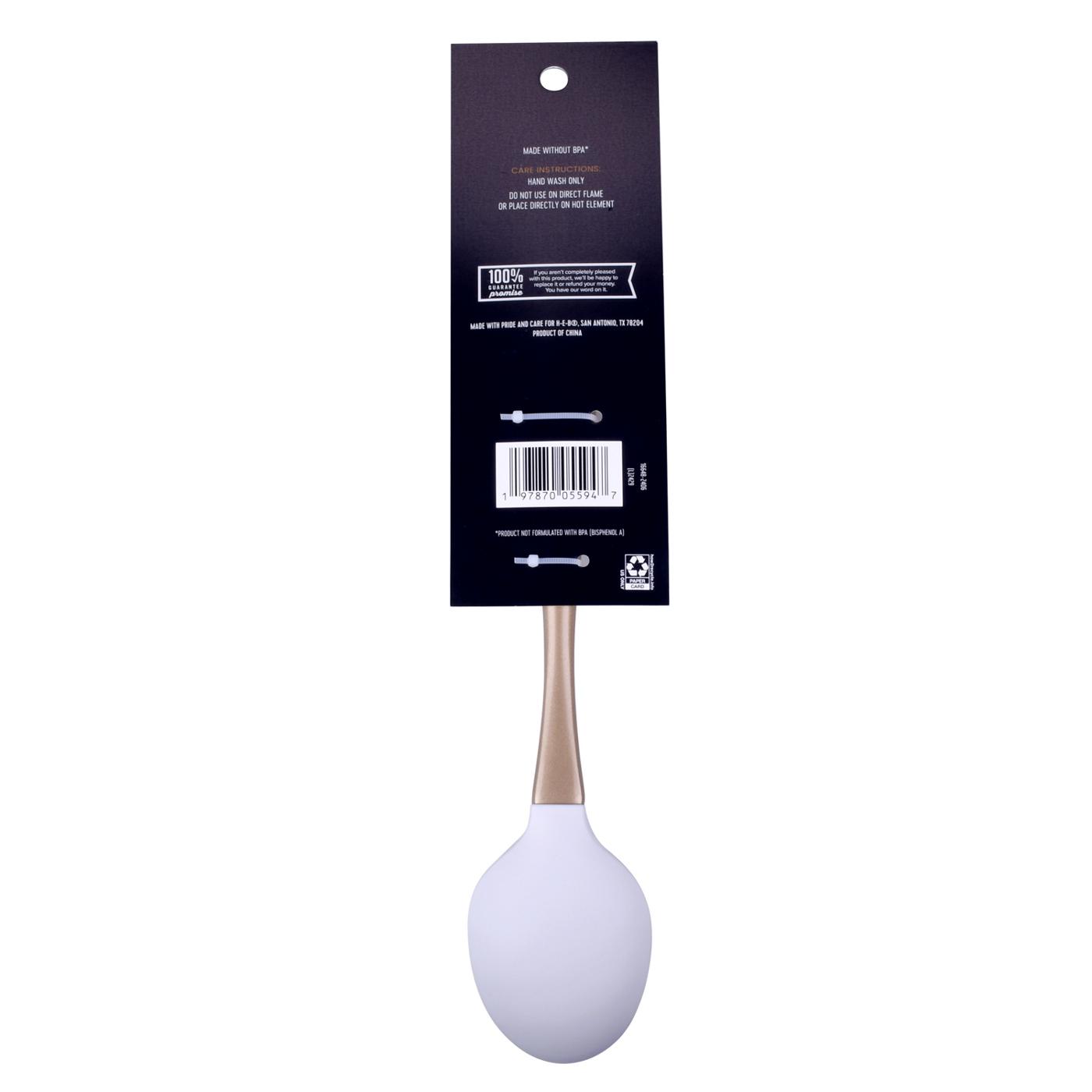 Kitchen & Table by H-E-B Stainless Steel & Silicone Solid Spoon - Gold - Shop Utensils & gadgets ...