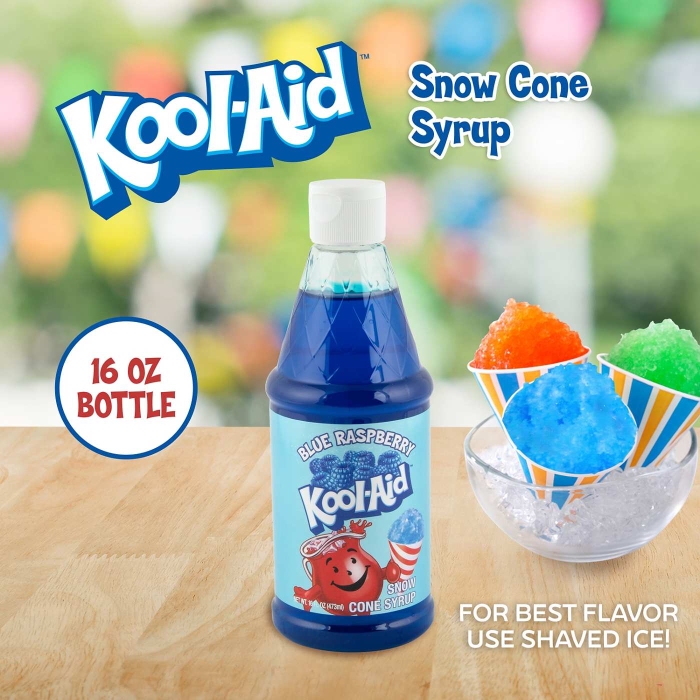 Kool-Aid Snow Cone Syrup - Blue Raspberry - Shop Candy at H-E-B