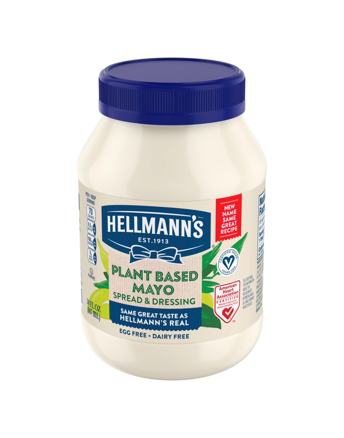 Hellmann's Plant Based Mayo Spread & Dressing - Shop Mayonnaise ...
