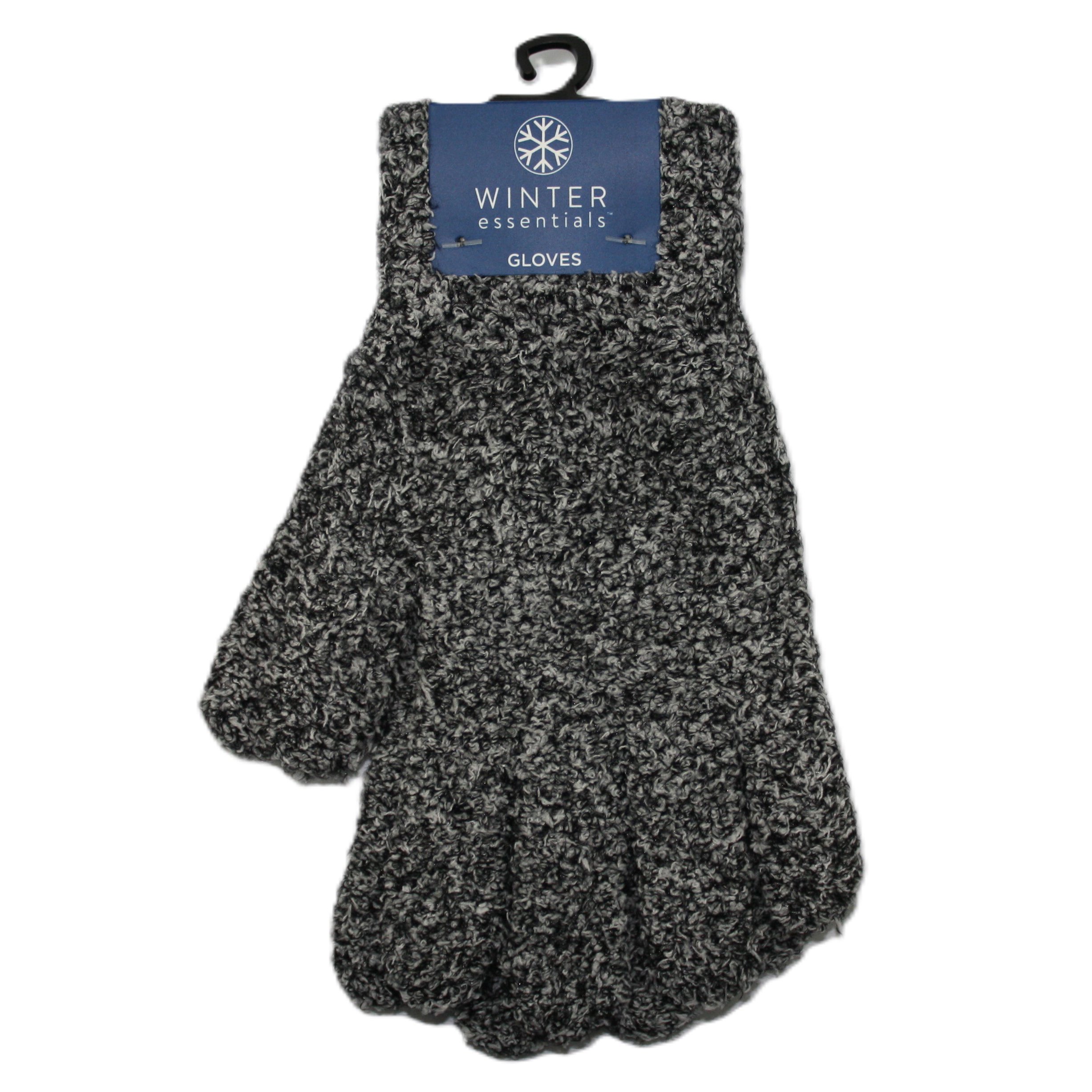 Paris Accessories Winter Essentials Adult Knit Gloves - Charcoal - Shop ...
