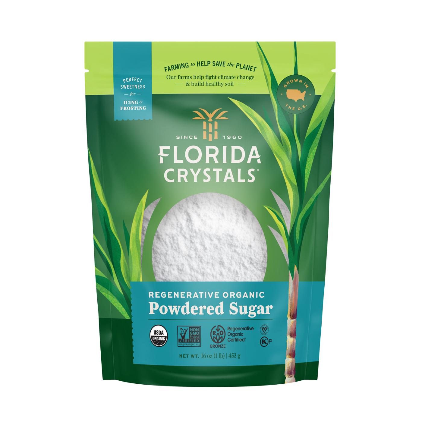 Florida Crystals Regenerative Organic Powdered Sugar - Shop Sugar at H-E-B