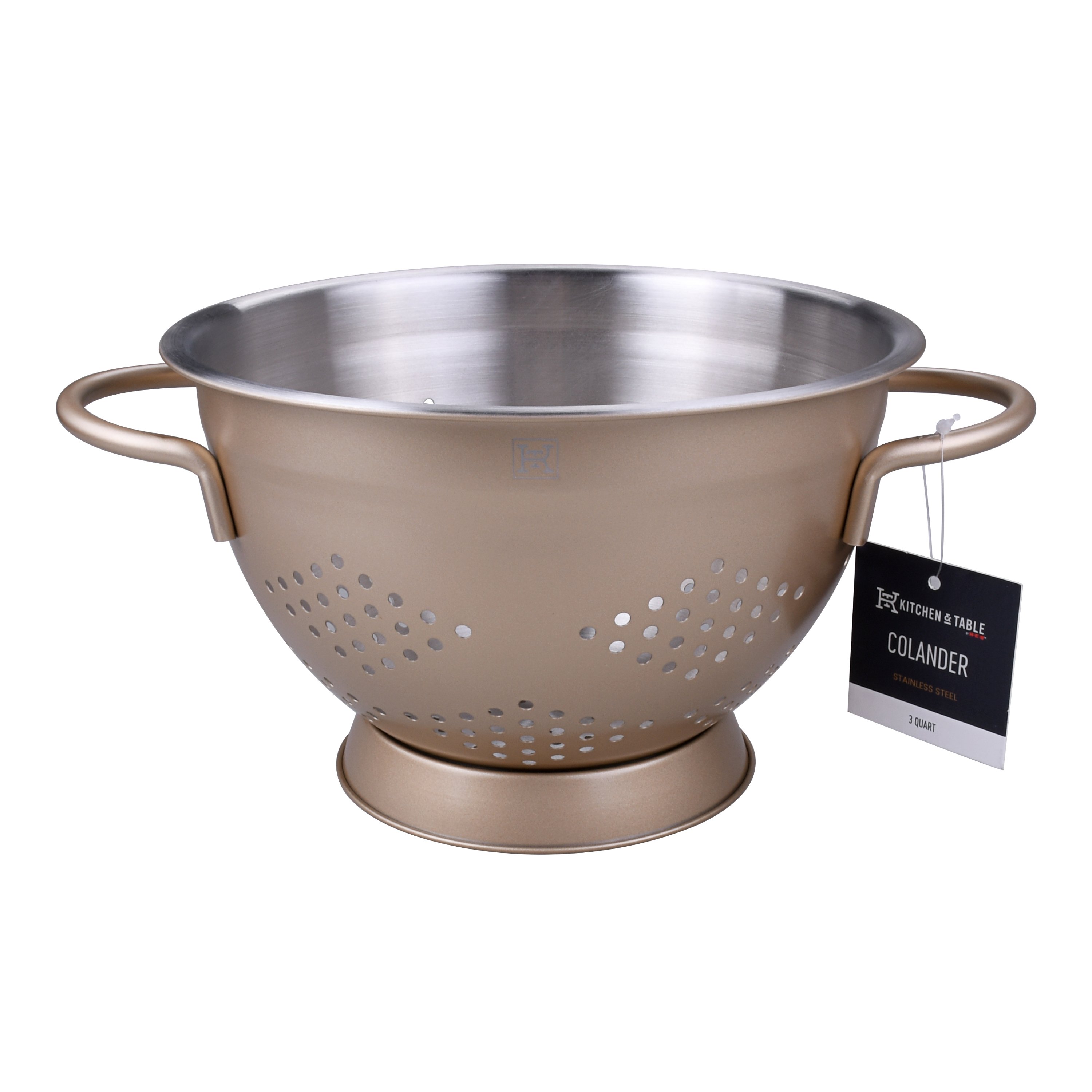 Kitchen & Table by H-E-B Stainless Steel Colander - Gold - Shop ...