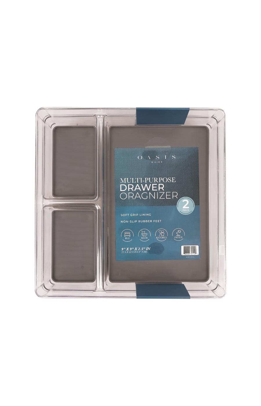 Oasis Home Multi-Purpose Drawer Organizers, 2 Pk - Shop Closet ...