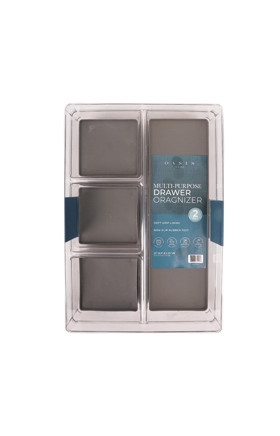 Oasis Home Multi-Purpose Drawer Organizers, 2 Pk - Shop Storage bins at ...
