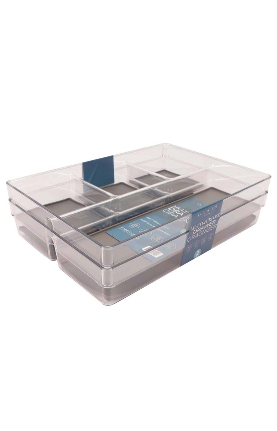 Oasis Home Multi-Purpose Drawer Organizers, 2 Pk - Shop Storage bins at ...