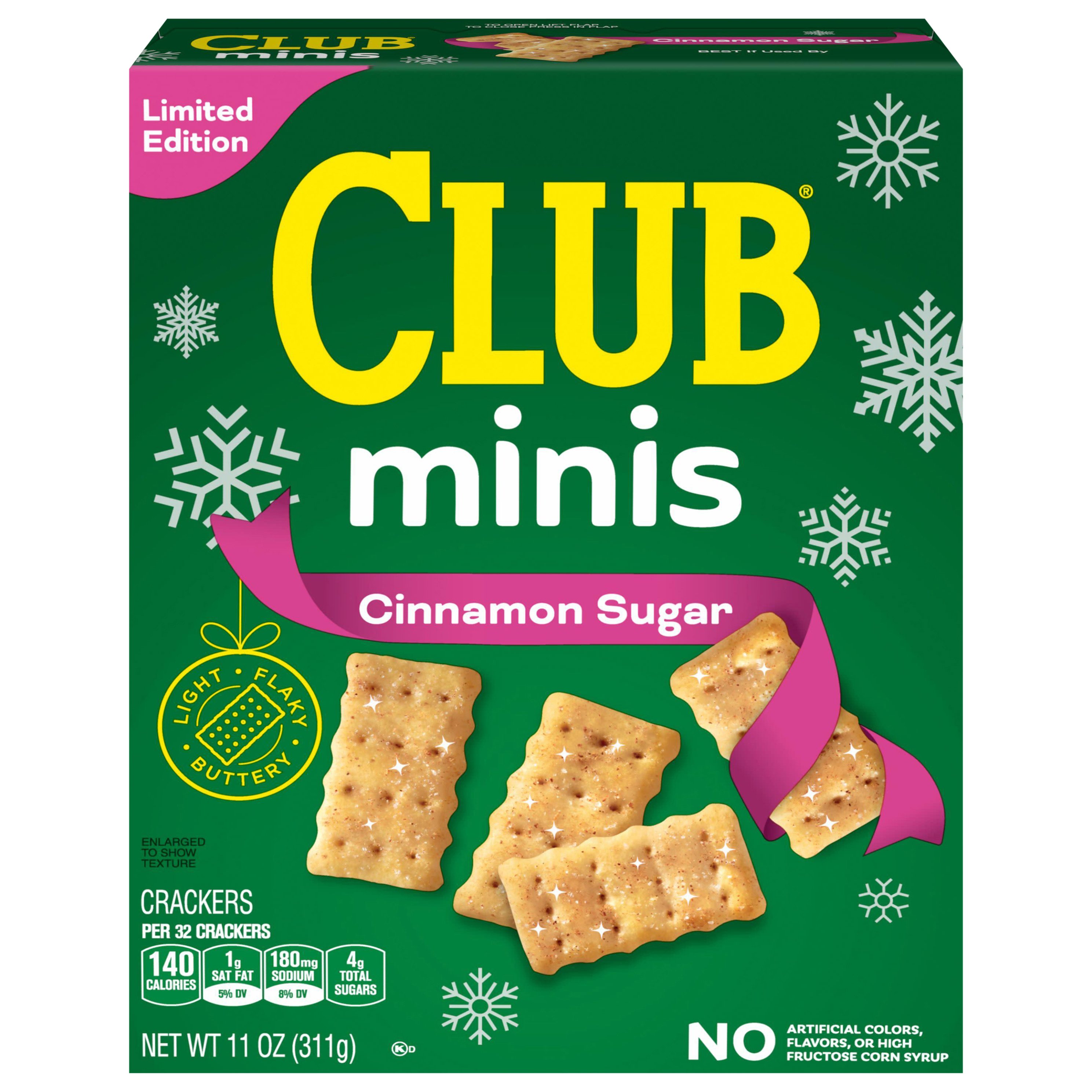 Club Minis Cinnamon Sugar Crackers - Shop Crackers & breadsticks at H-E-B