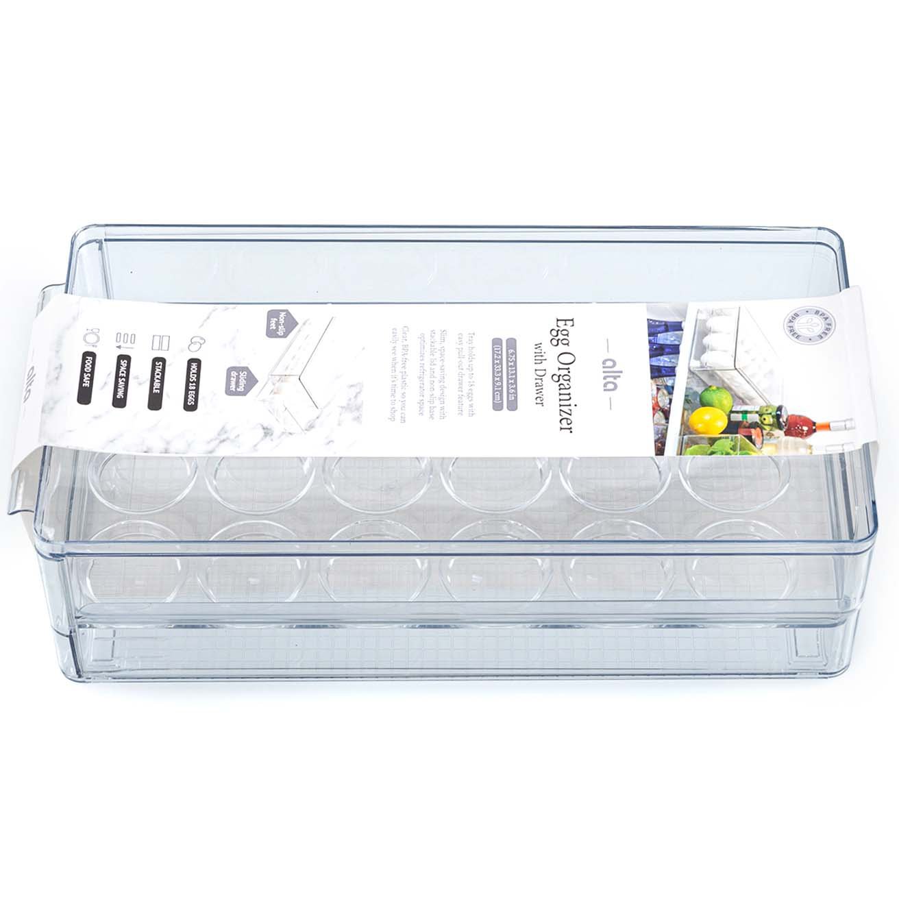 Alta Egg Organizer with Drawer - Shop Sink & kitchen organizers at H-E-B